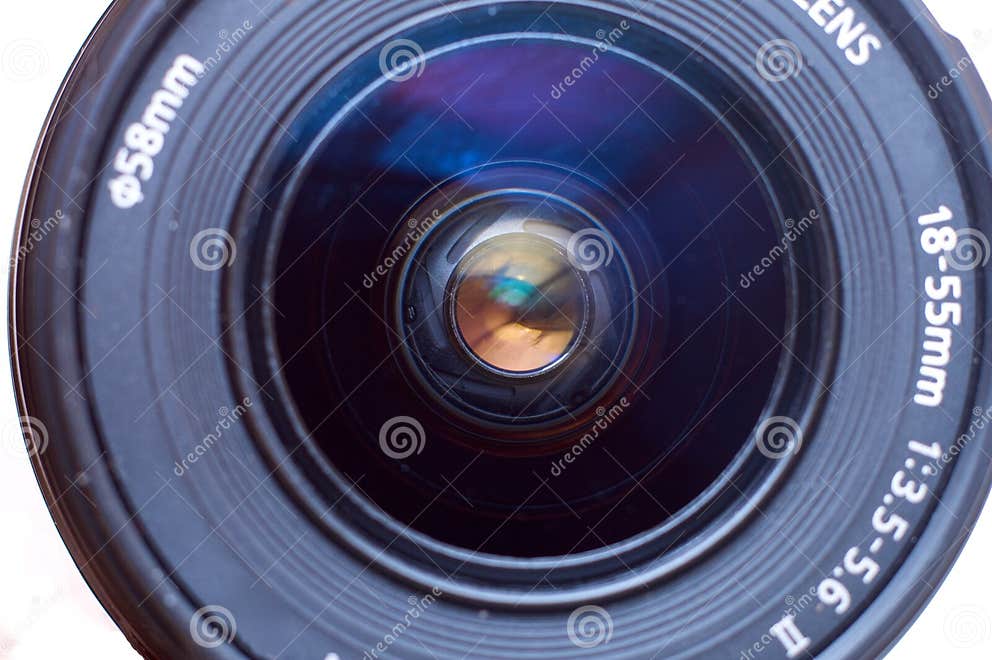 Camera Lens Front View stock image. Image of camera, symmetry - 5060925