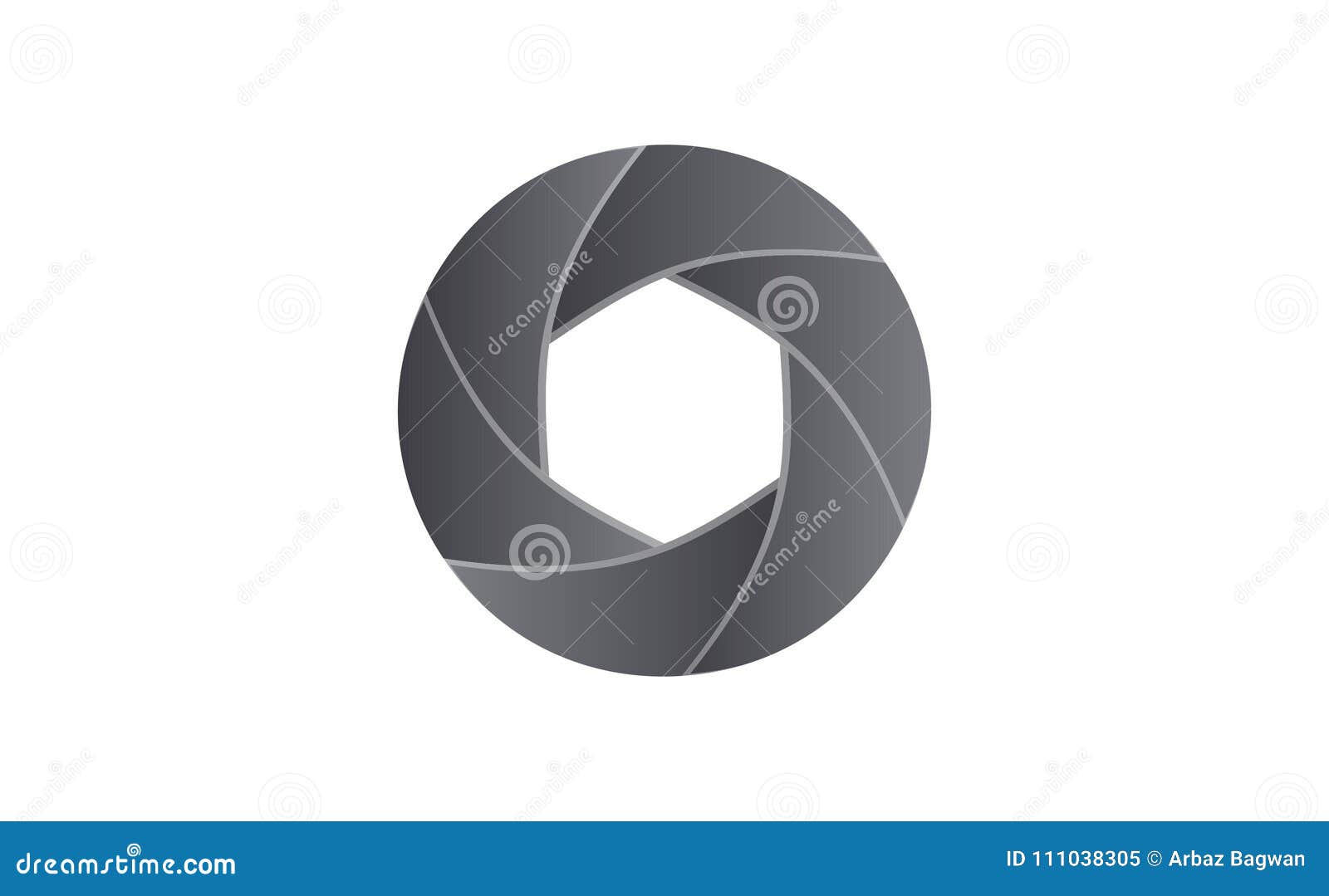 Shutter Hexagonal Lens of Camera Stock Vector - Illustration of camera ...