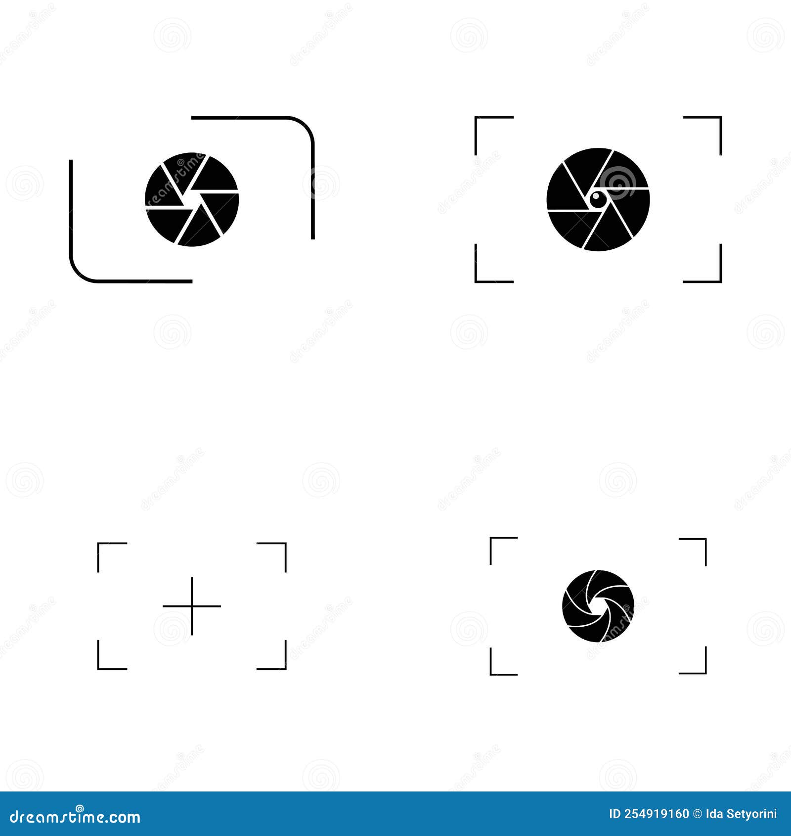 Camera lens icon logo stock illustration. Illustration of motion ...