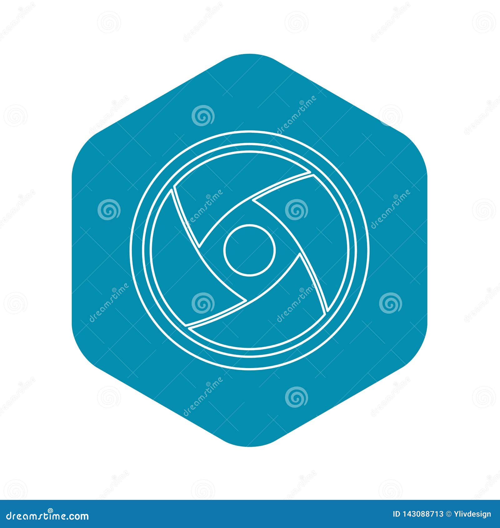 Camera Lens Icon, Outline Style Stock Vector - Illustration of glass ...