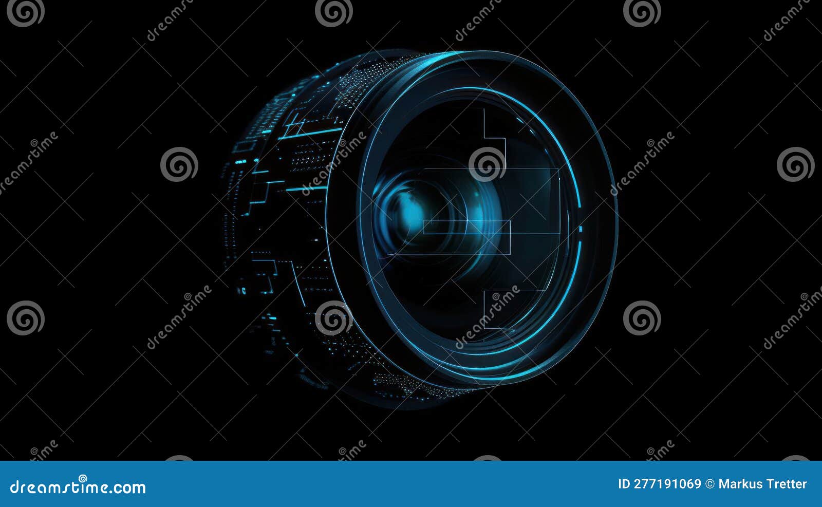 A Camera Lens Icon Representing the Use of Photographic Data in Big ...