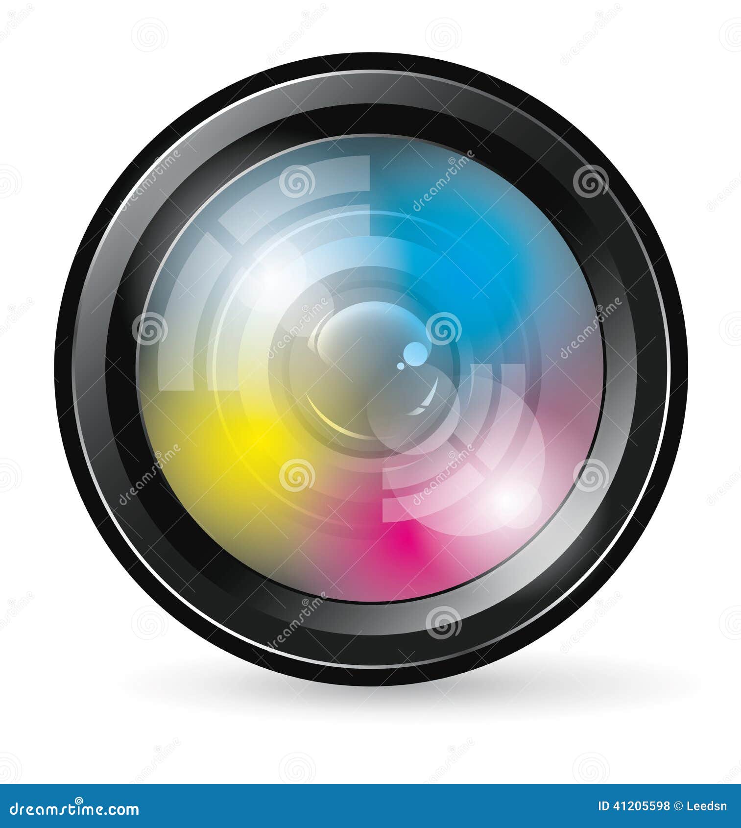 Camera Lens Icon stock vector. Illustration of lens, optical - 41205598