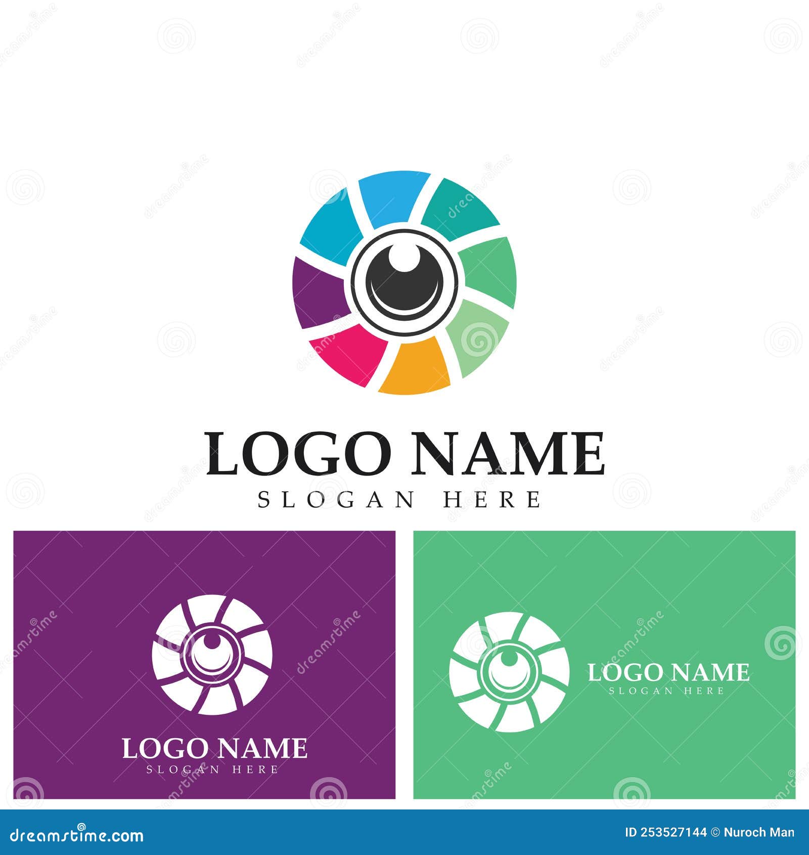 Camera Lens Icon Vector Design Illustration. Stock Vector ...