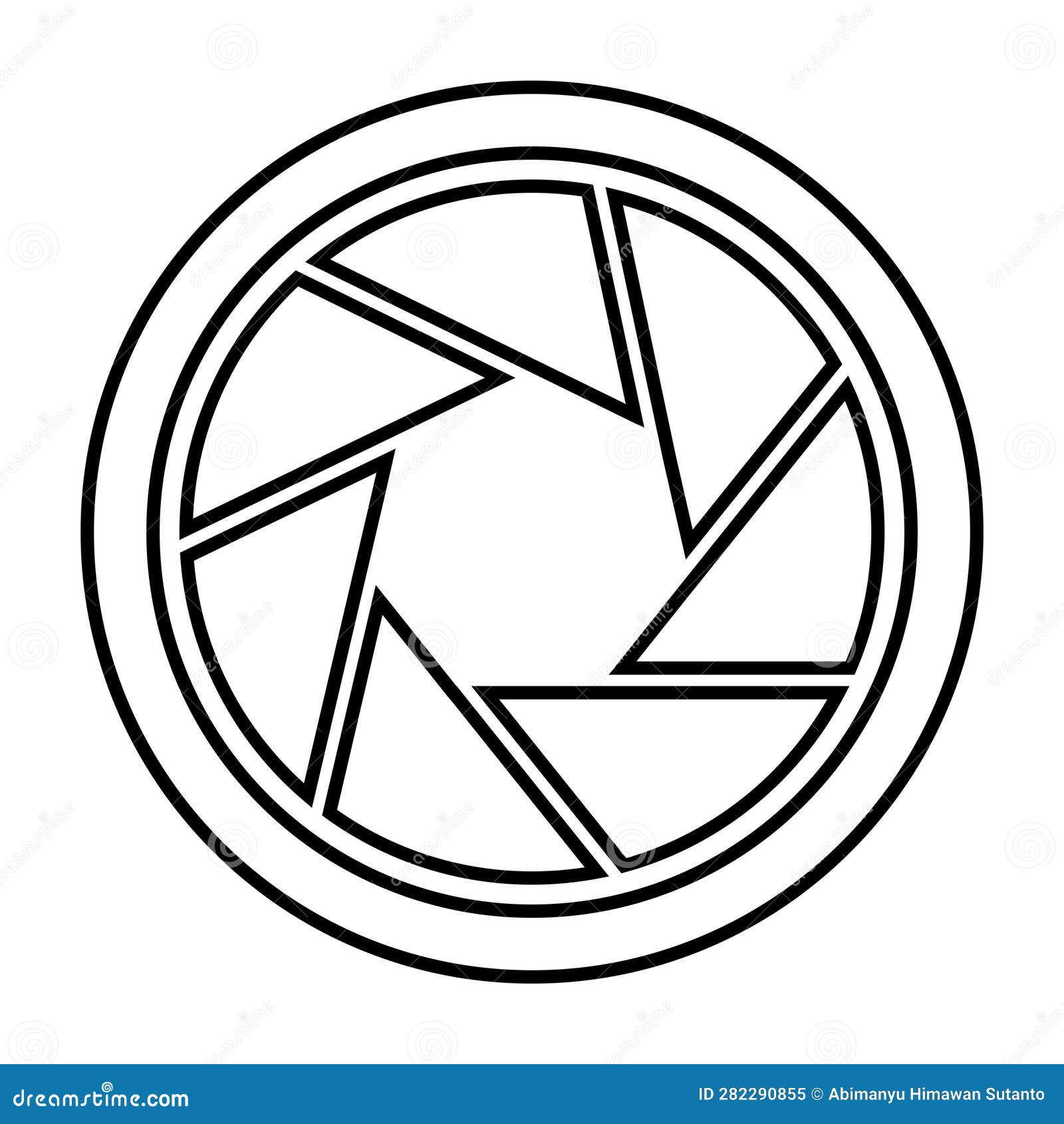 Camera lens icon vector stock vector. Illustration of macro - 282290855