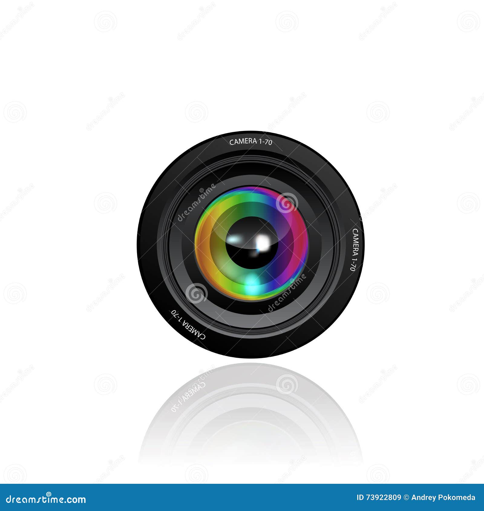 Camera Lens illustration stock vector. Illustration of insight - 73922809