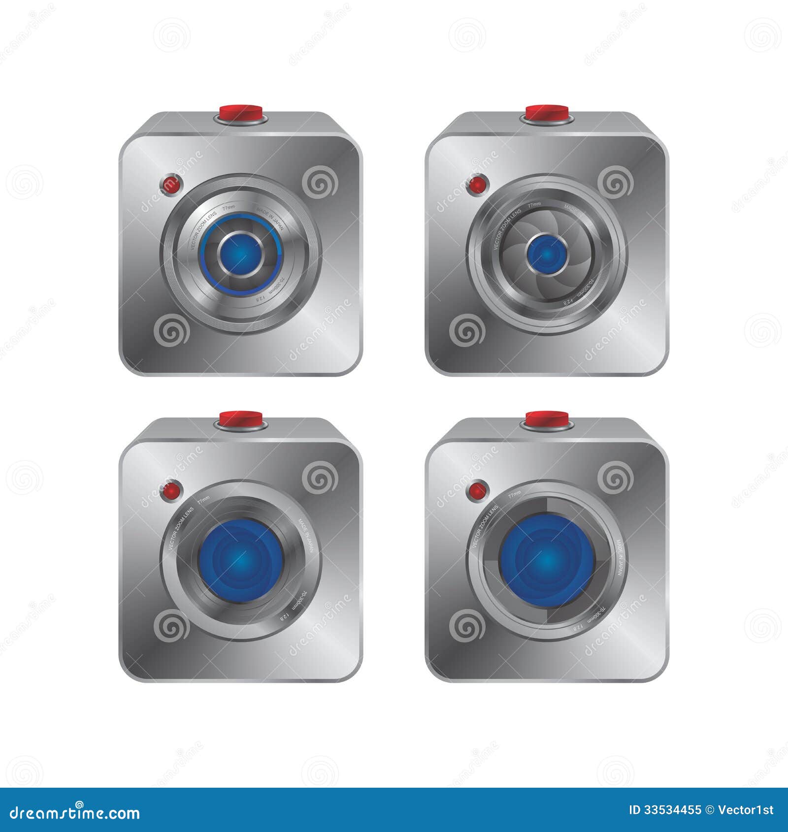 Camera lens interface stock vector. Illustration of icon - 33534455