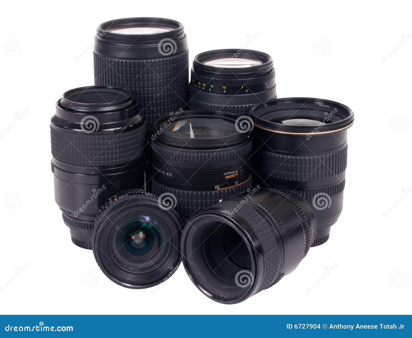 Camera Lens (isolated) stock photo. Image of camera, focus - 6727904