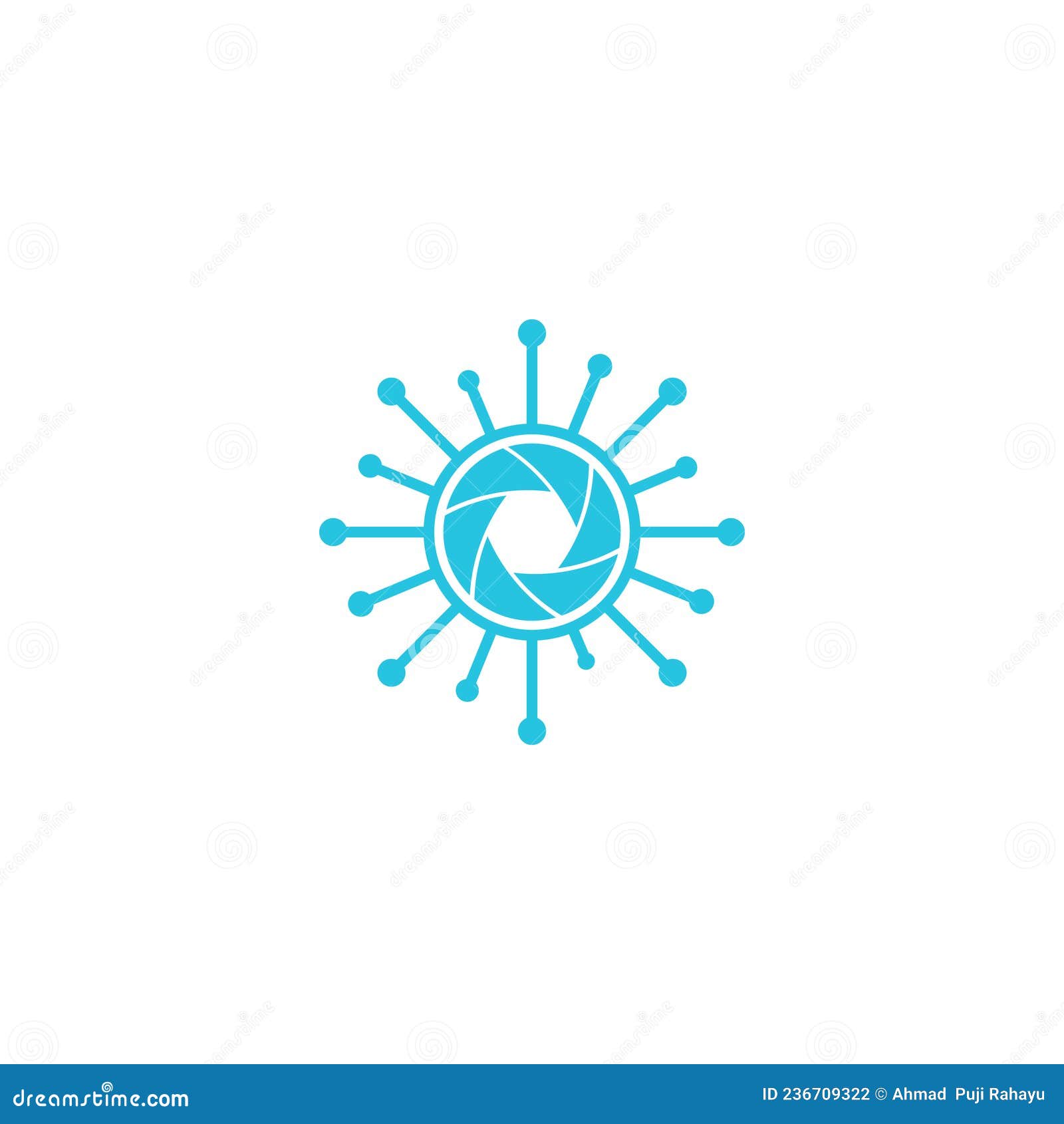 Camera Lens with Line Connect Tech Logo Symbol Icon Vector Graphic ...