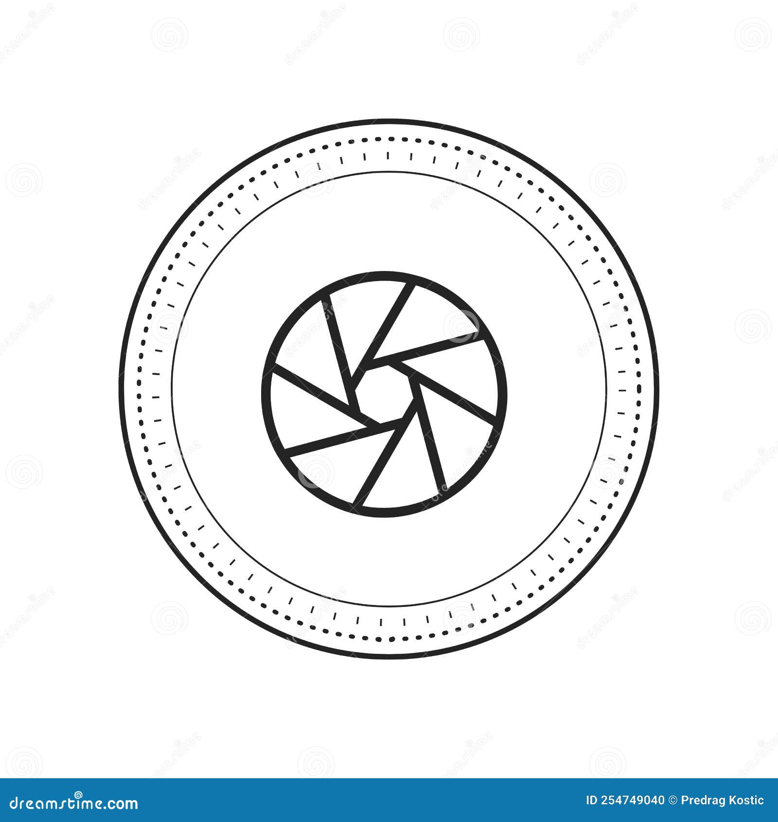 Camera lens logo design stock illustration. Illustration of lens ...