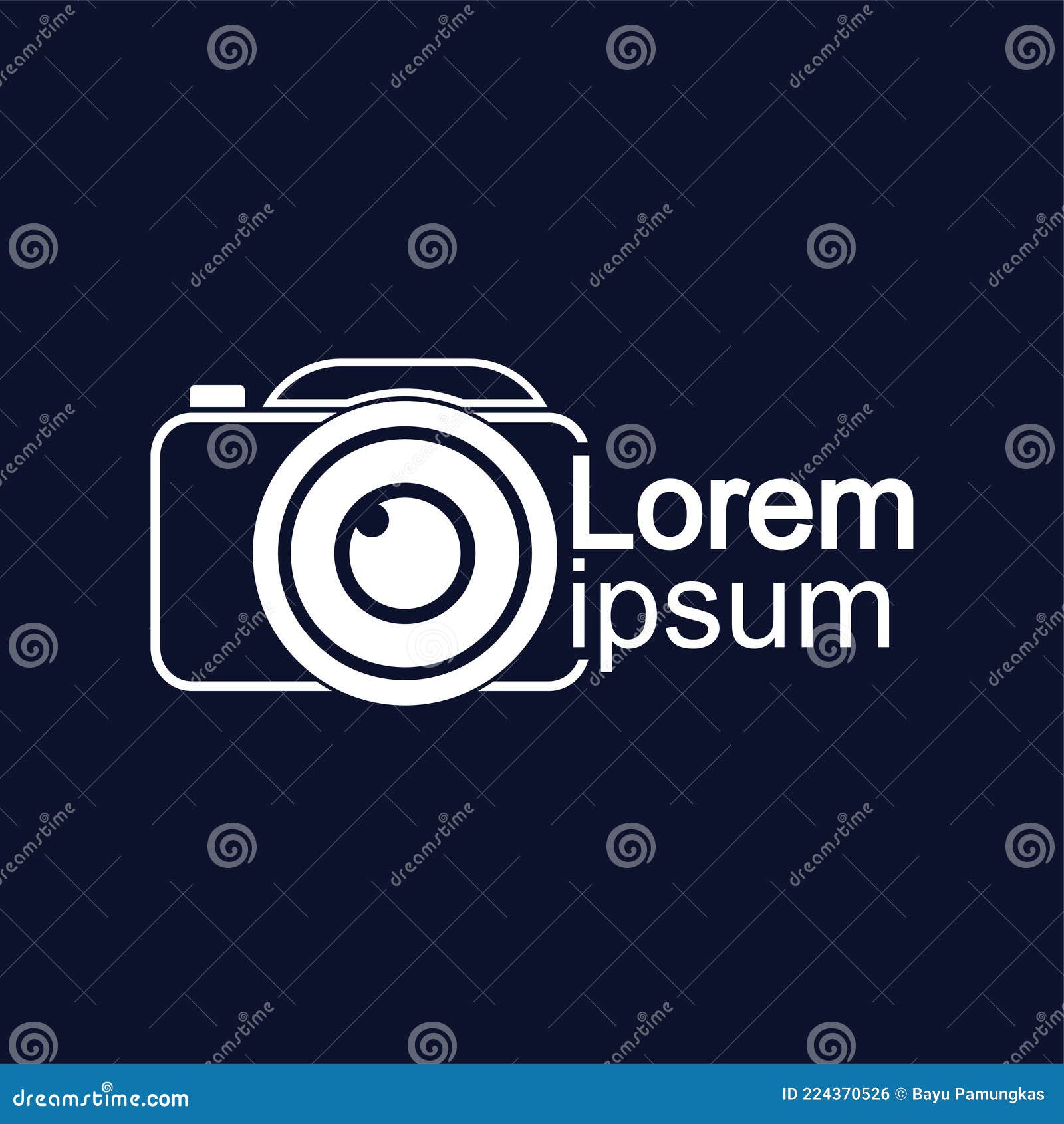 Camera Lens Logo Icon Vector Template Stock Vector - Illustration of ...