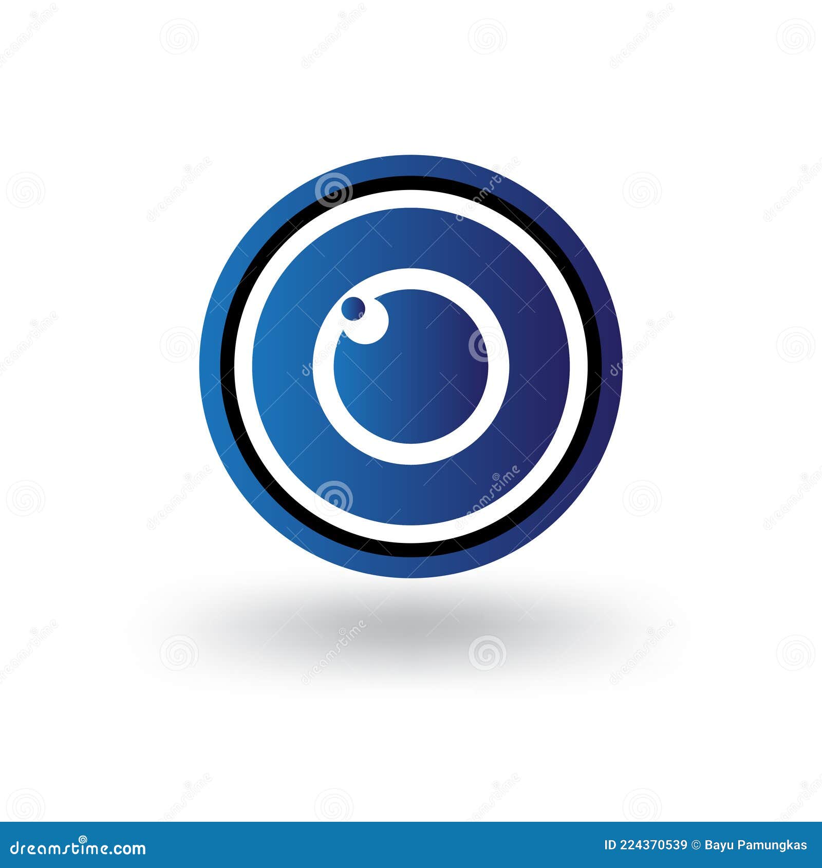Camera Lens Logo Icon Vector Template Stock Vector - Illustration of ...
