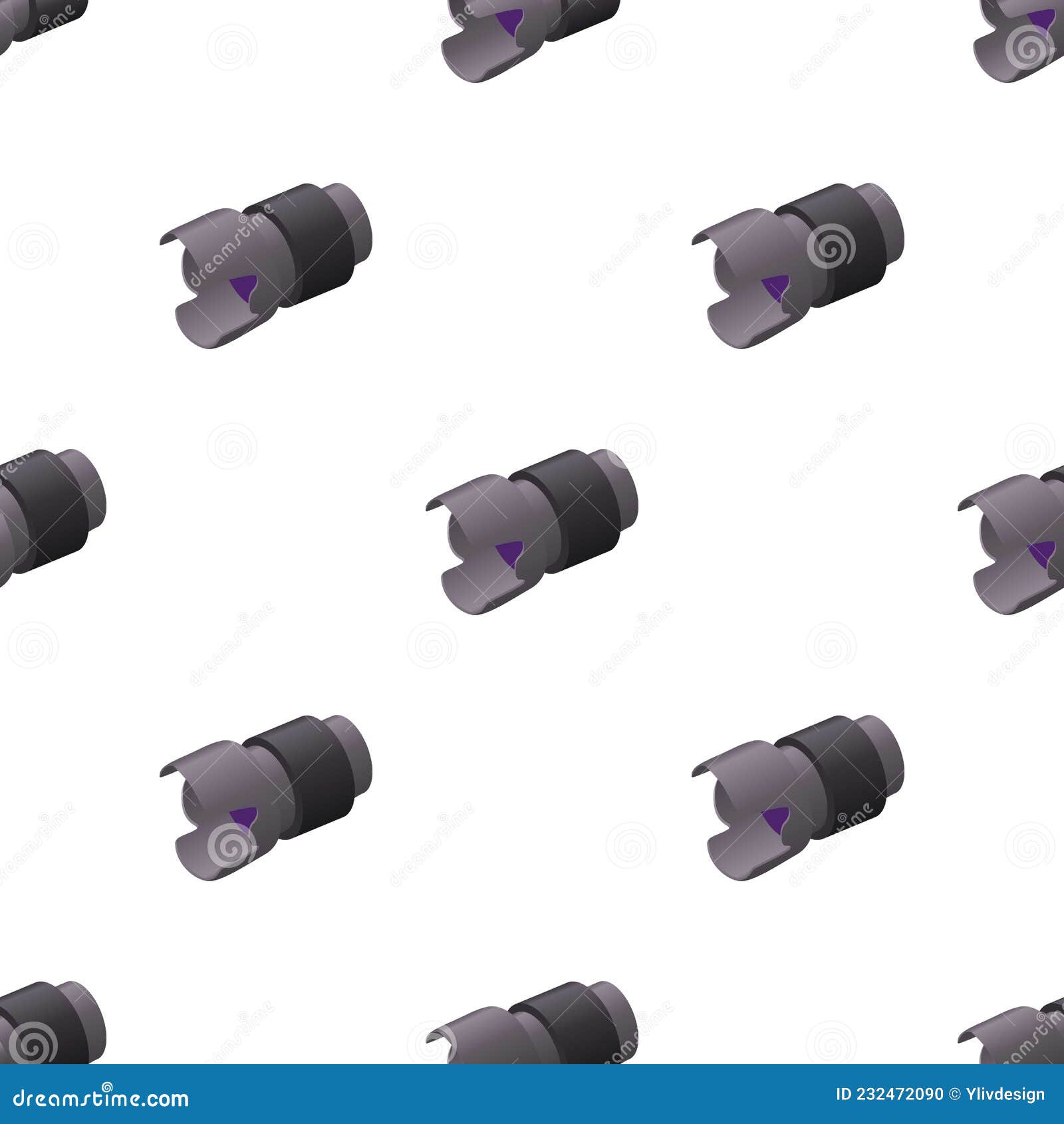 Camera Lens Pattern Seamless Vector Stock Illustration - Illustration ...