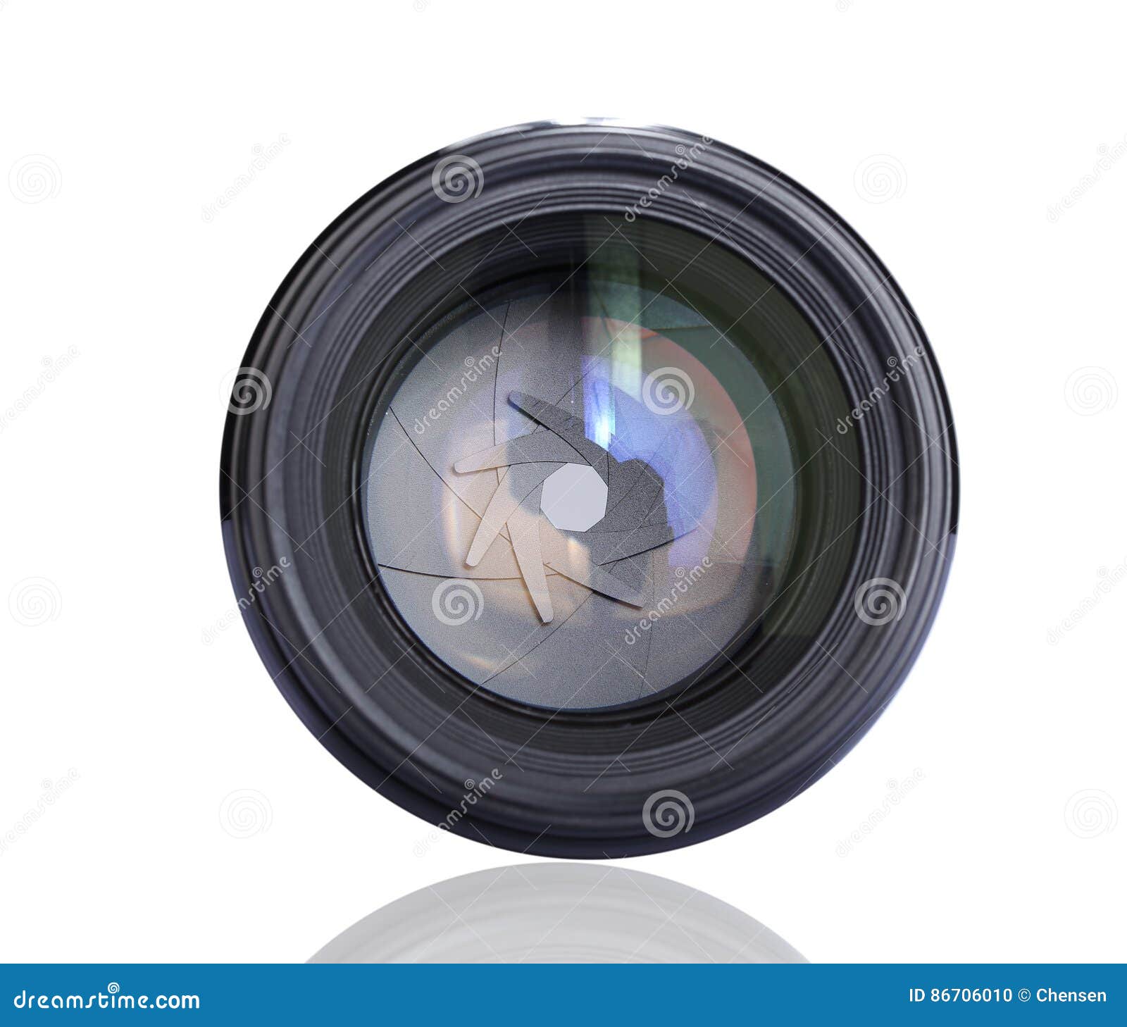 Camera lens stock photo. Image of blue, shot, black, flare - 86706010