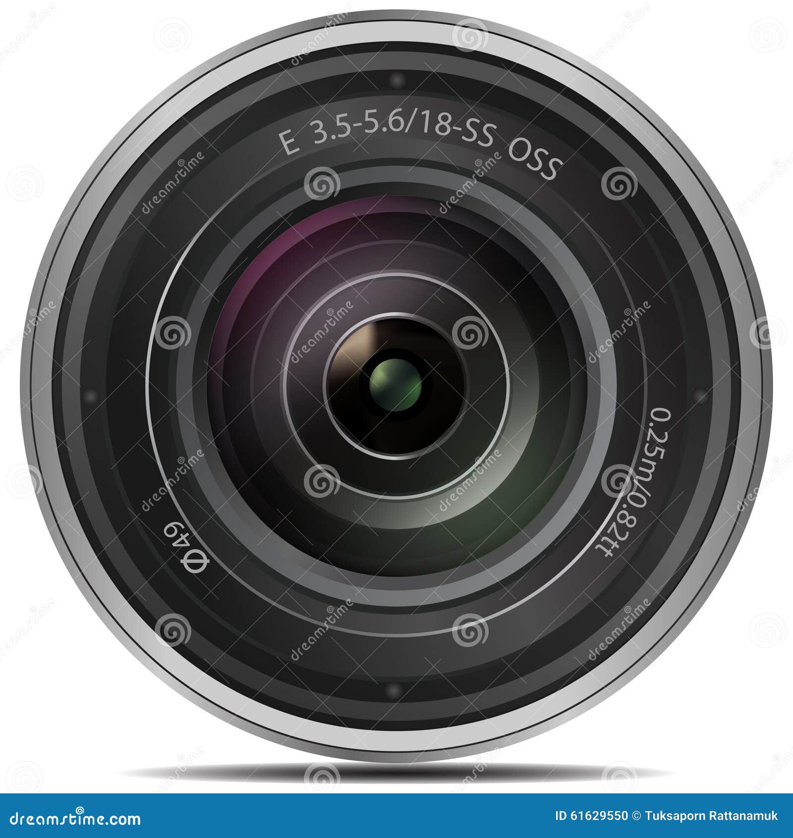 Camera lens stock illustration. Illustration of digital - 61629550