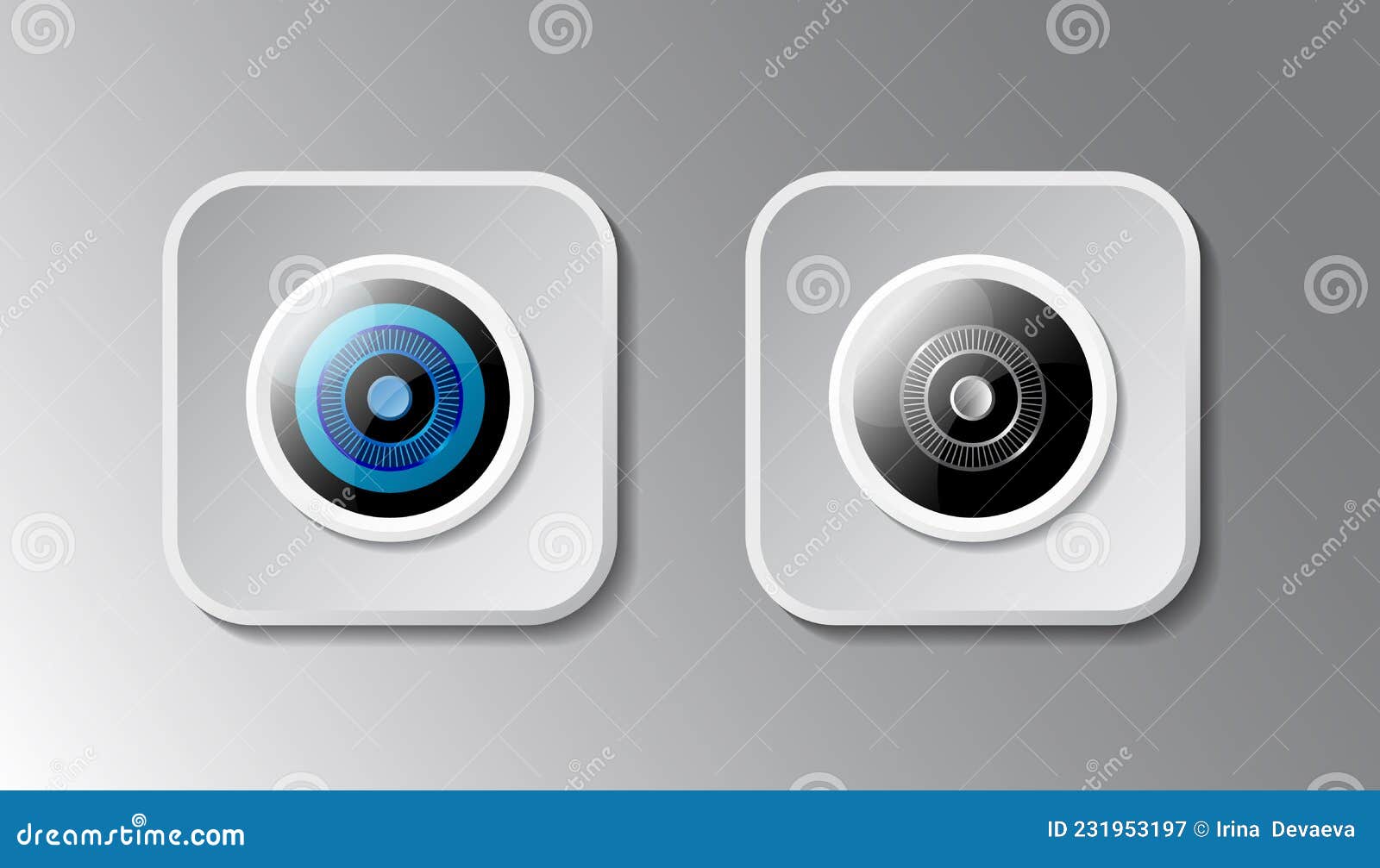 Camera Lens User Interface Icon. Vector Stock Vector - Illustration of ...