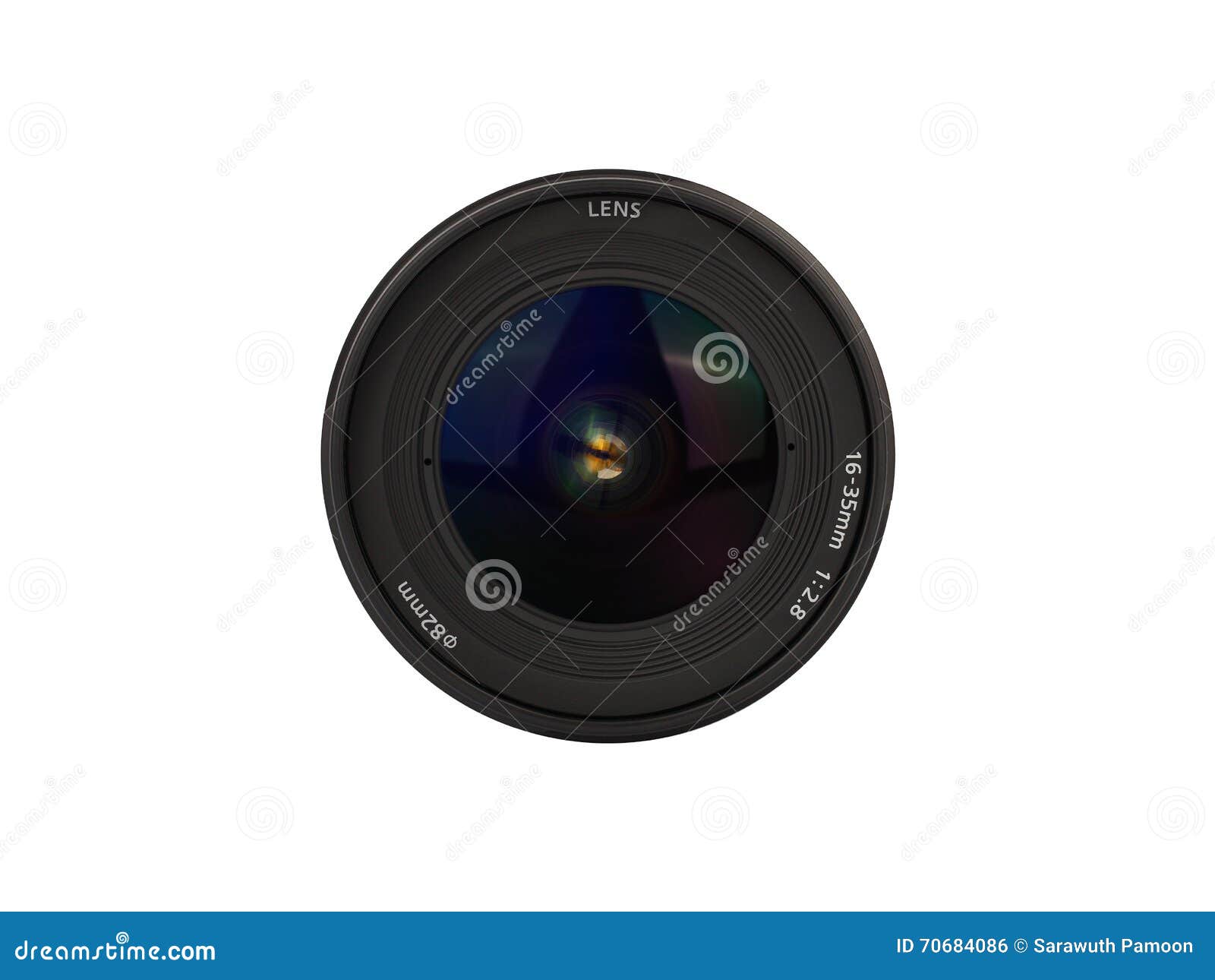 Camera Lens on White Background Stock Photo - Image of white, camera ...