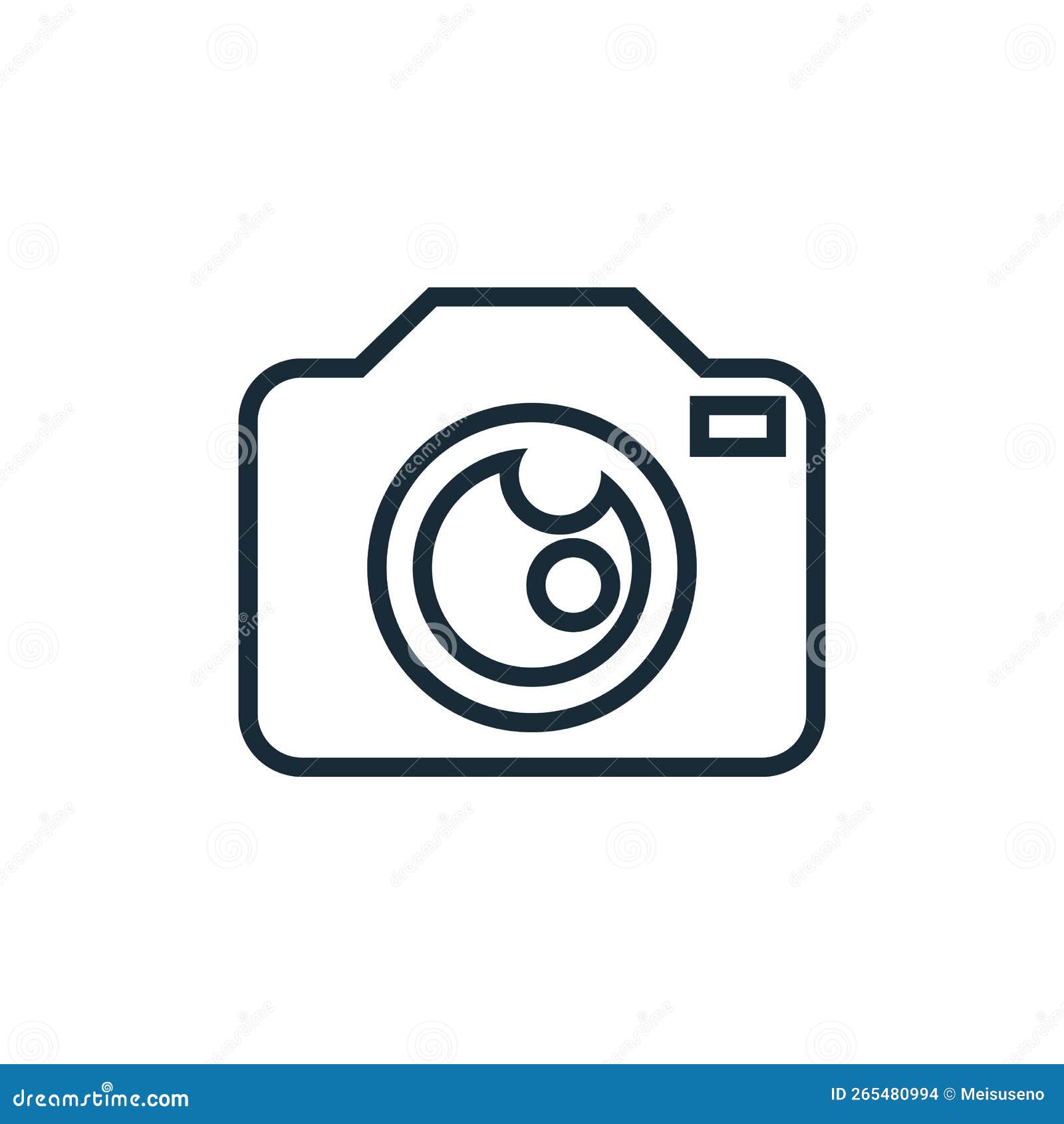 Camera Line Art Icon Design Template Elements Stock Vector ...