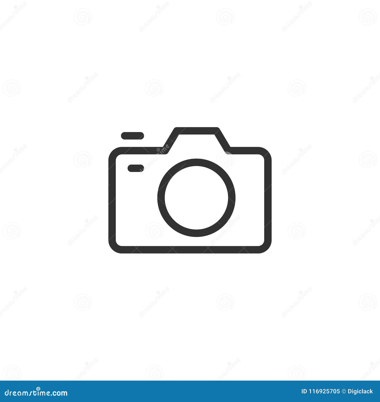 Camera Line Icon Design stock illustration. Illustration of design ...