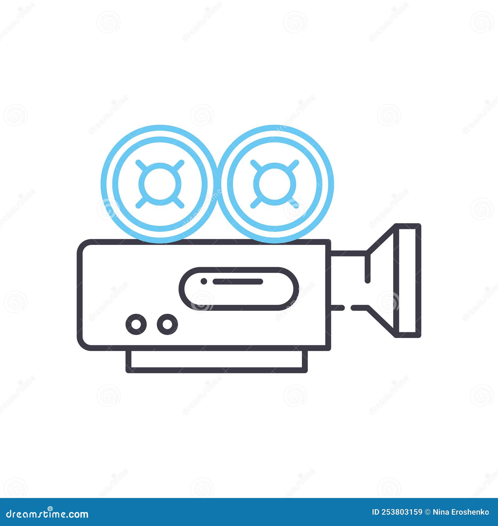 Camera Line Icon, Outline Symbol, Vector Illustration, Concept Sign ...