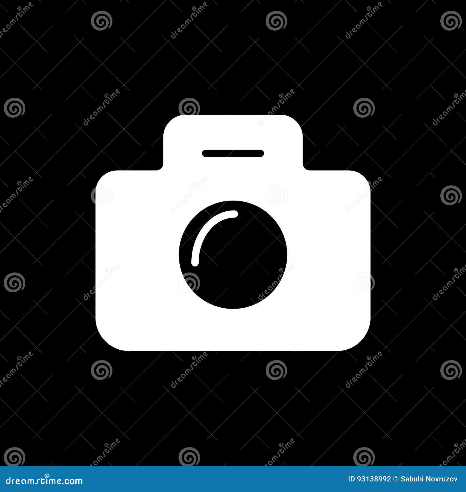 Camera Line Icon, Solid Vector Illustration, Linear Pictogram Isolated ...