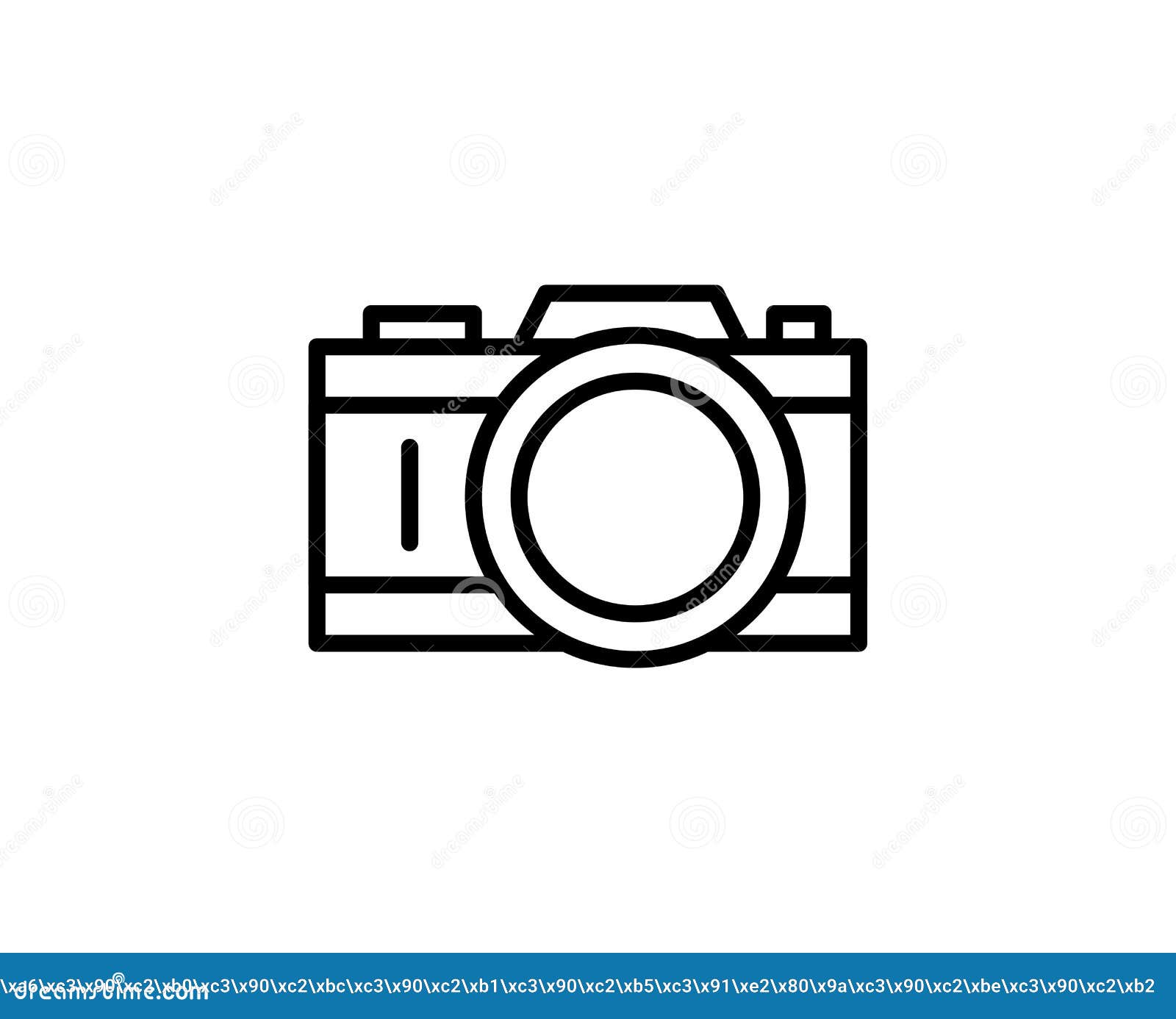 Camera line icon stock illustration. Illustration of shoot - 186928075