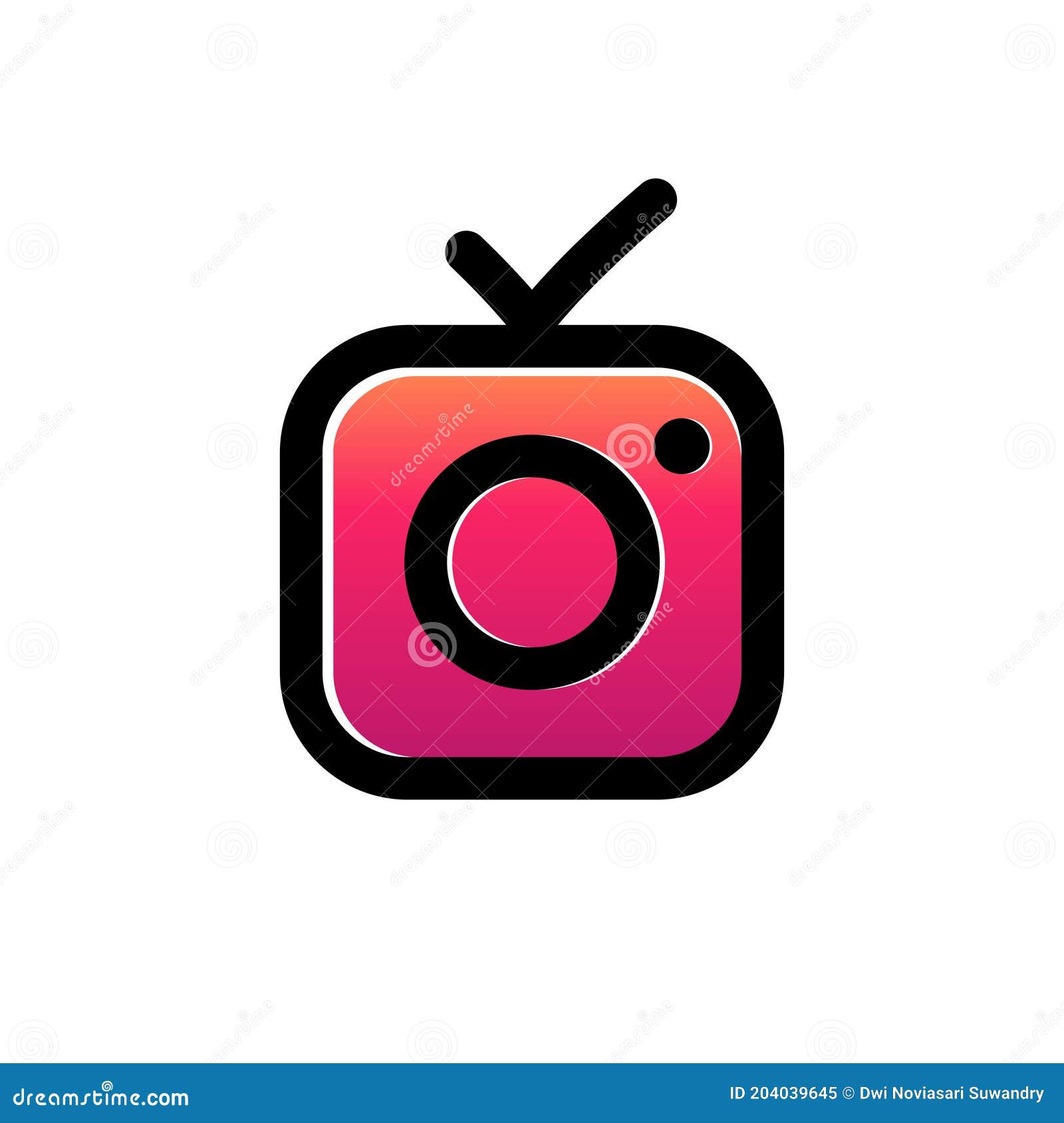 Camera Live Social Media Logo Stock Vector - Illustration of phone ...