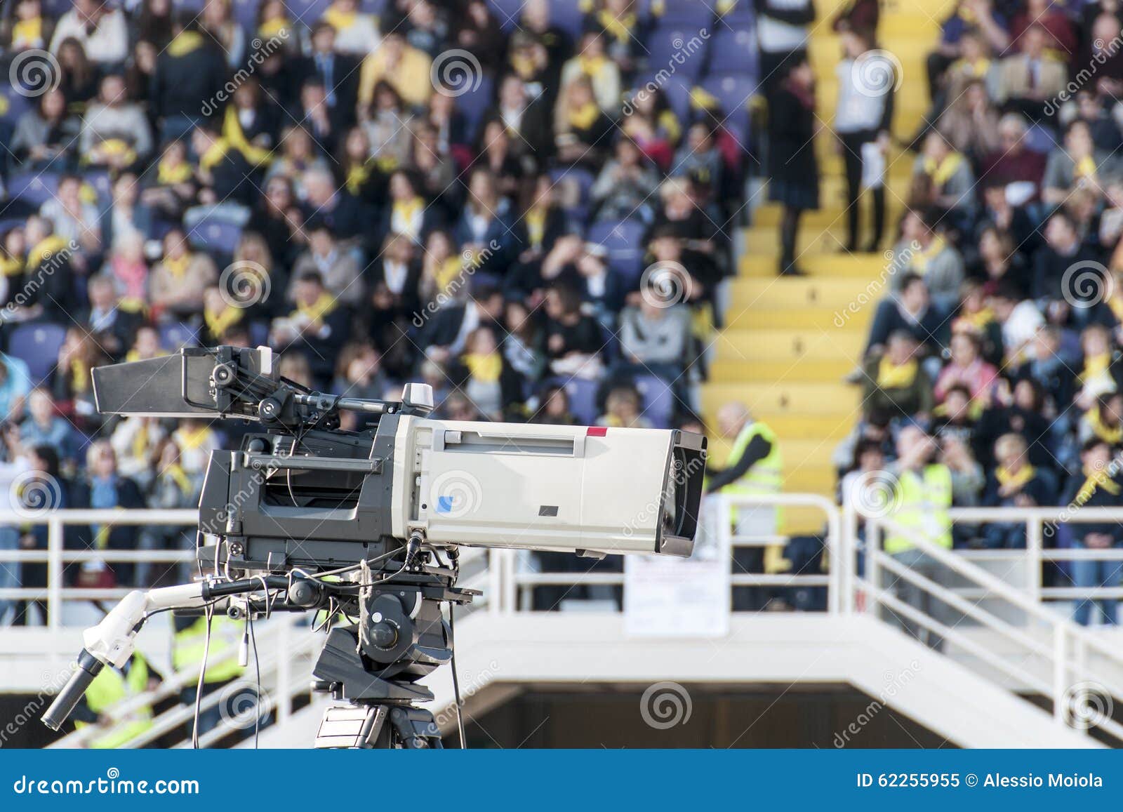 Camera on live TV stock image. Image of employment, television - 62255955