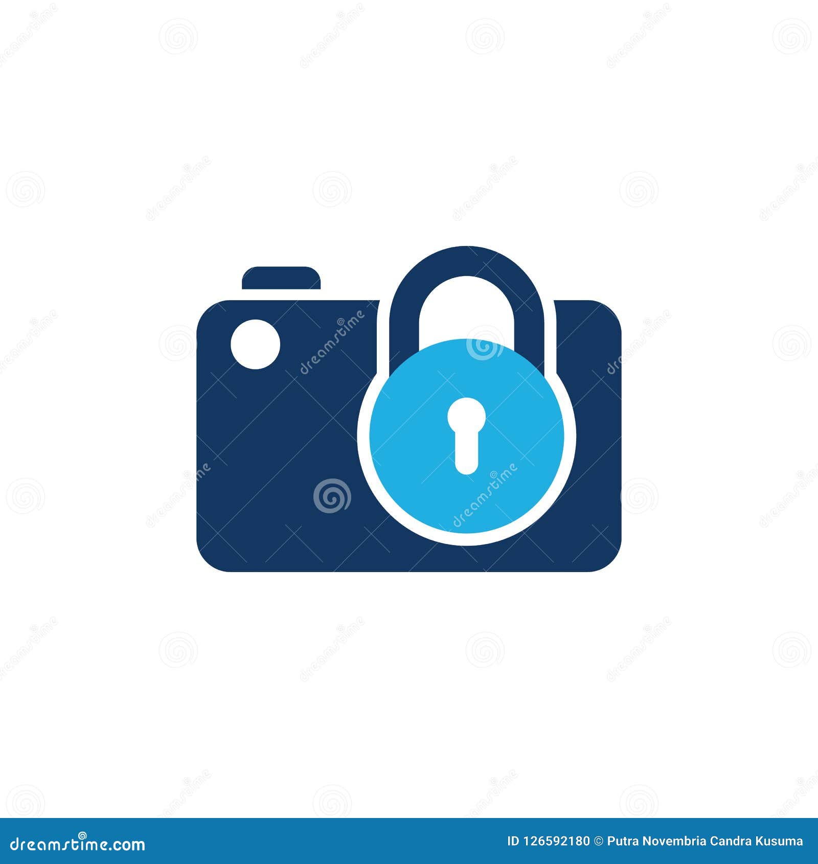 Camera Lock Logo Icon Design Stock Vector - Illustration of frame ...