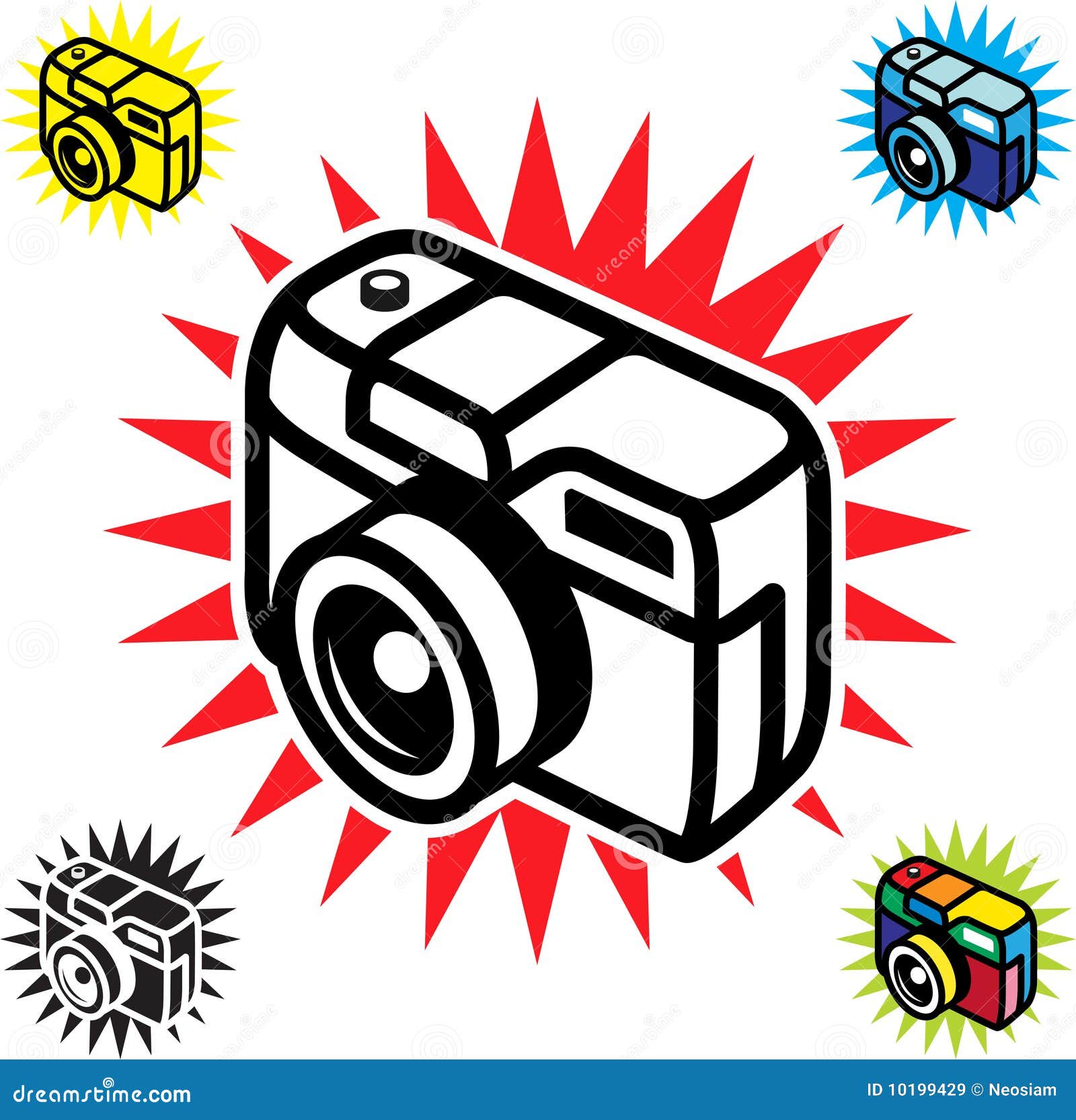 Camera Logo stock vector. Illustration of human, silhouette - 10199429