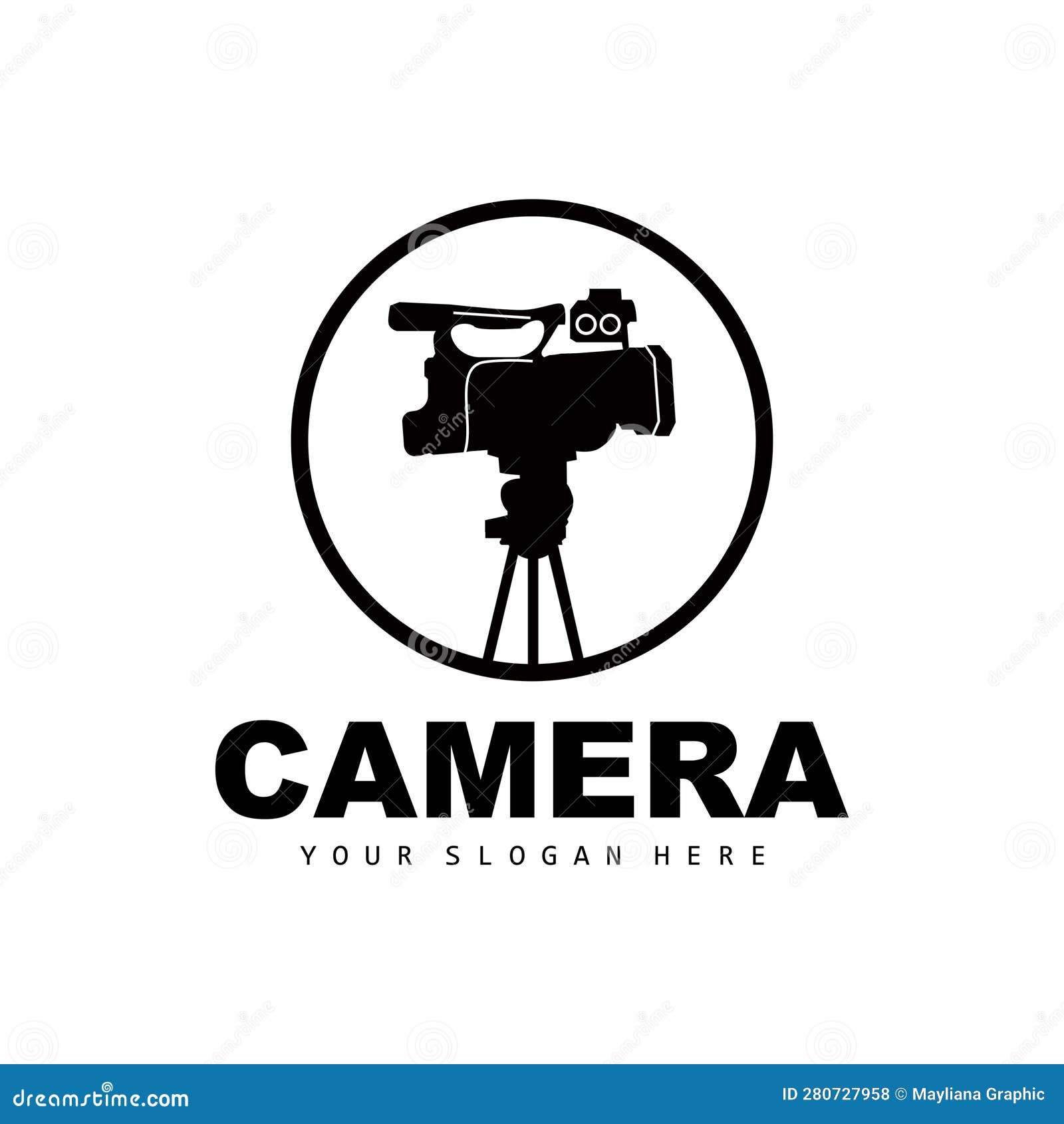 Camera Logo, Cameraman Design, Studio Camera and Photographer Vector ...