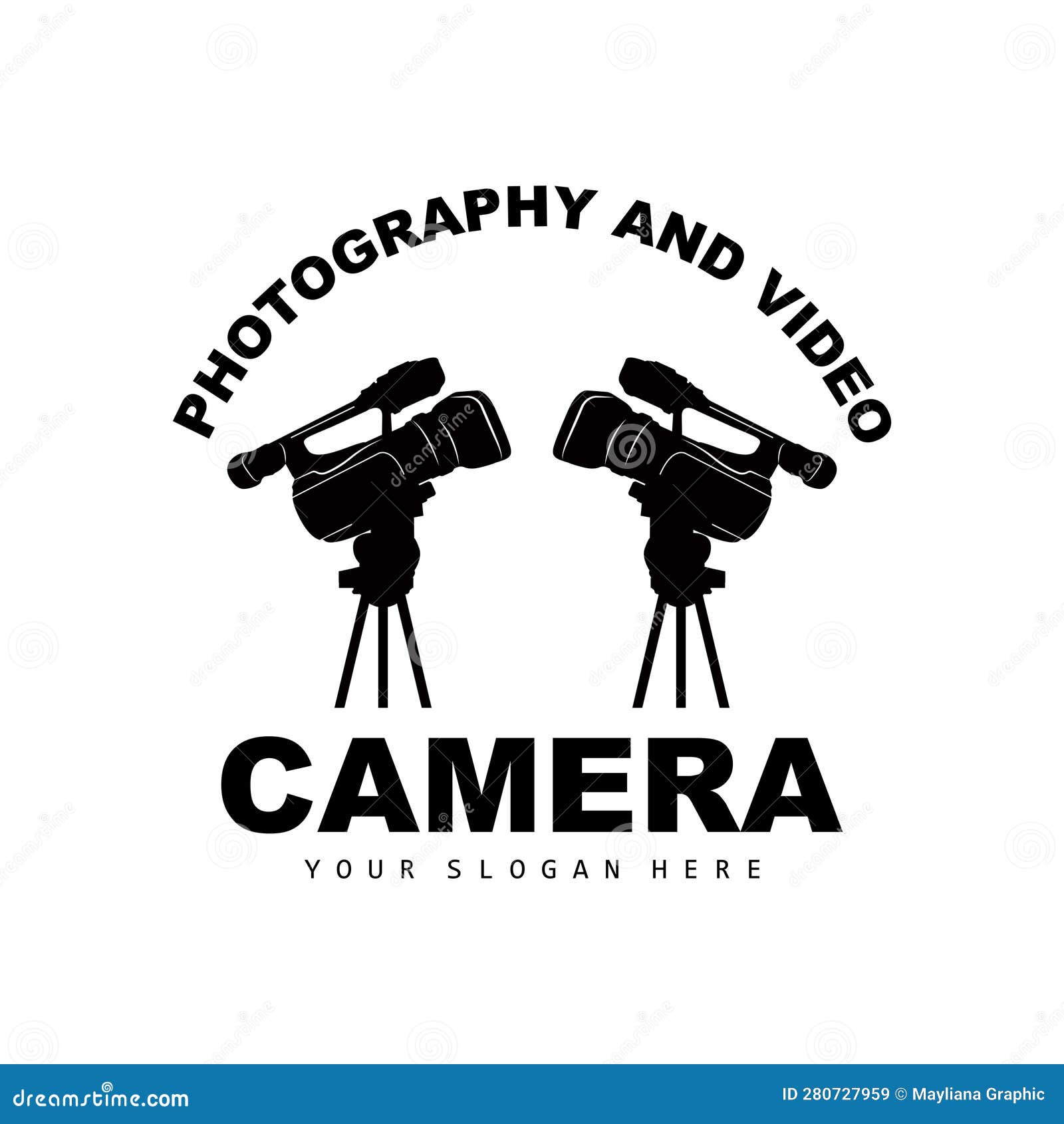 Camera Logo, Cameraman Design, Studio Camera and Photographer Vector ...