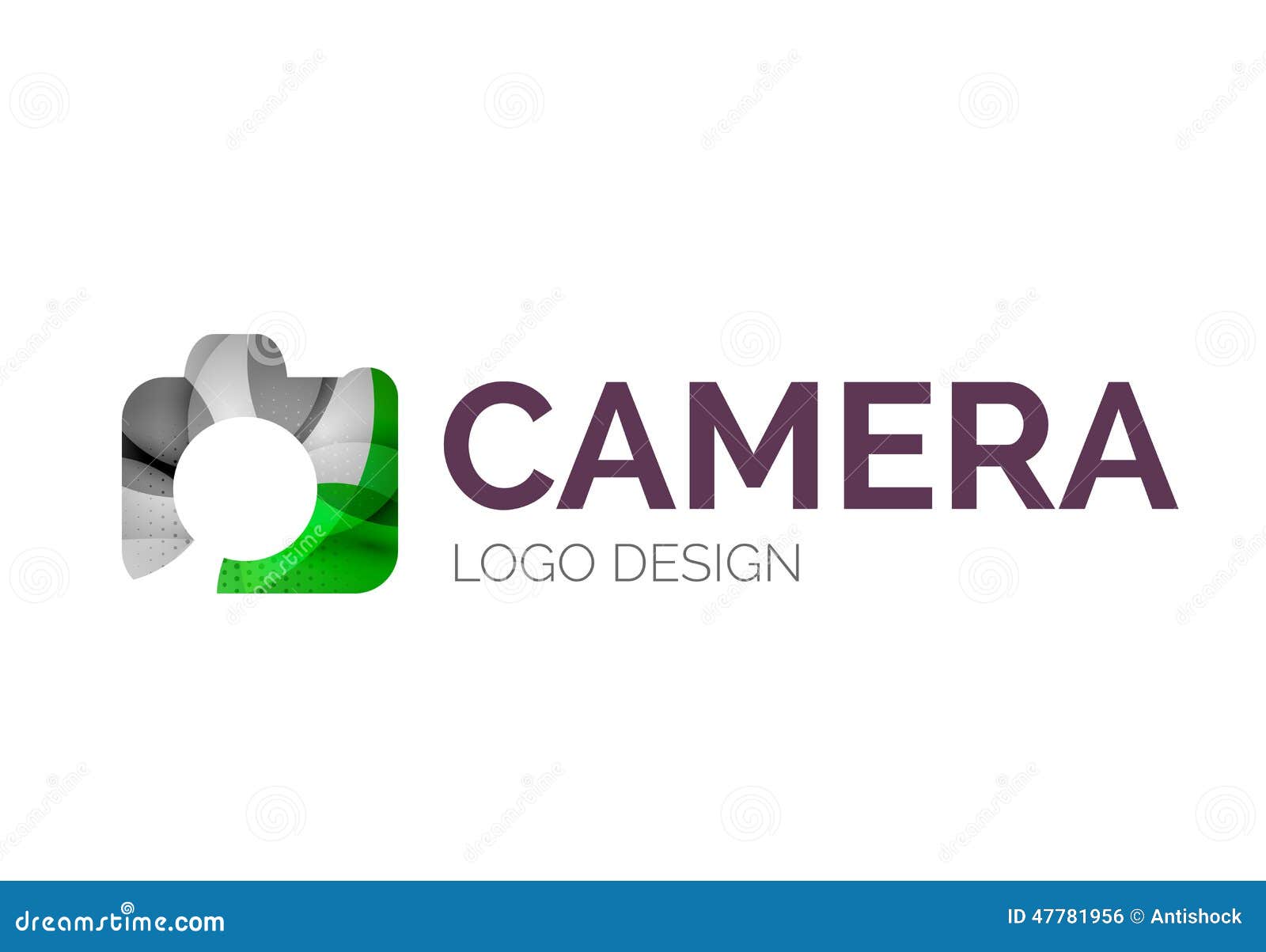 Camera Logo Design Made of Color Pieces Stock Vector - Illustration of ...