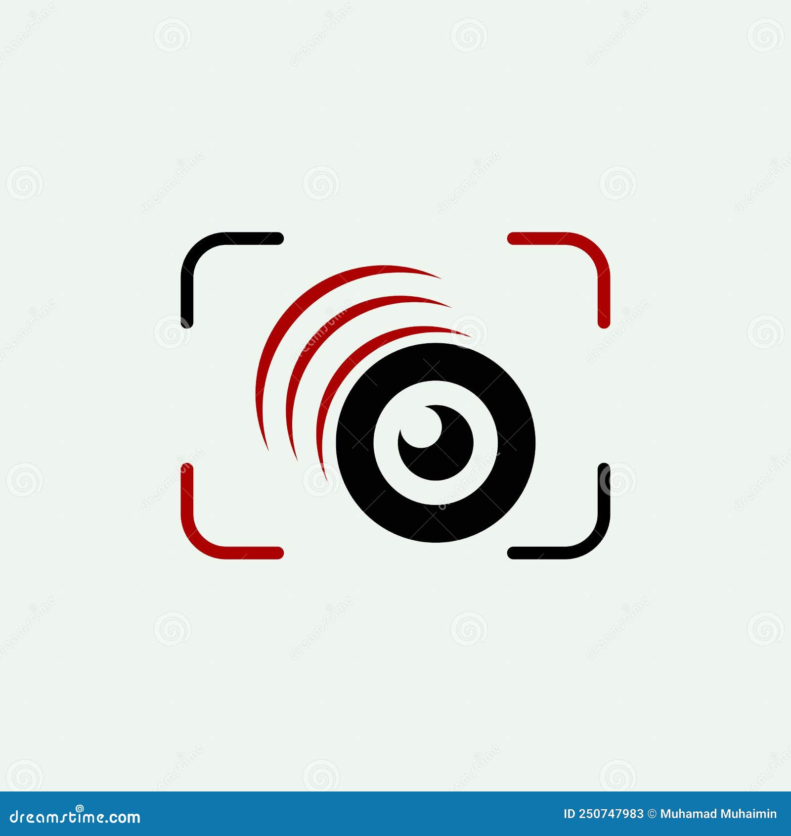 Camera in the Logo Icon Box Stock Vector - Illustration of shutter ...