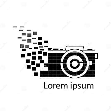 Camera Logo,pixel Art Design,vector Illustrations Stock Vector ...