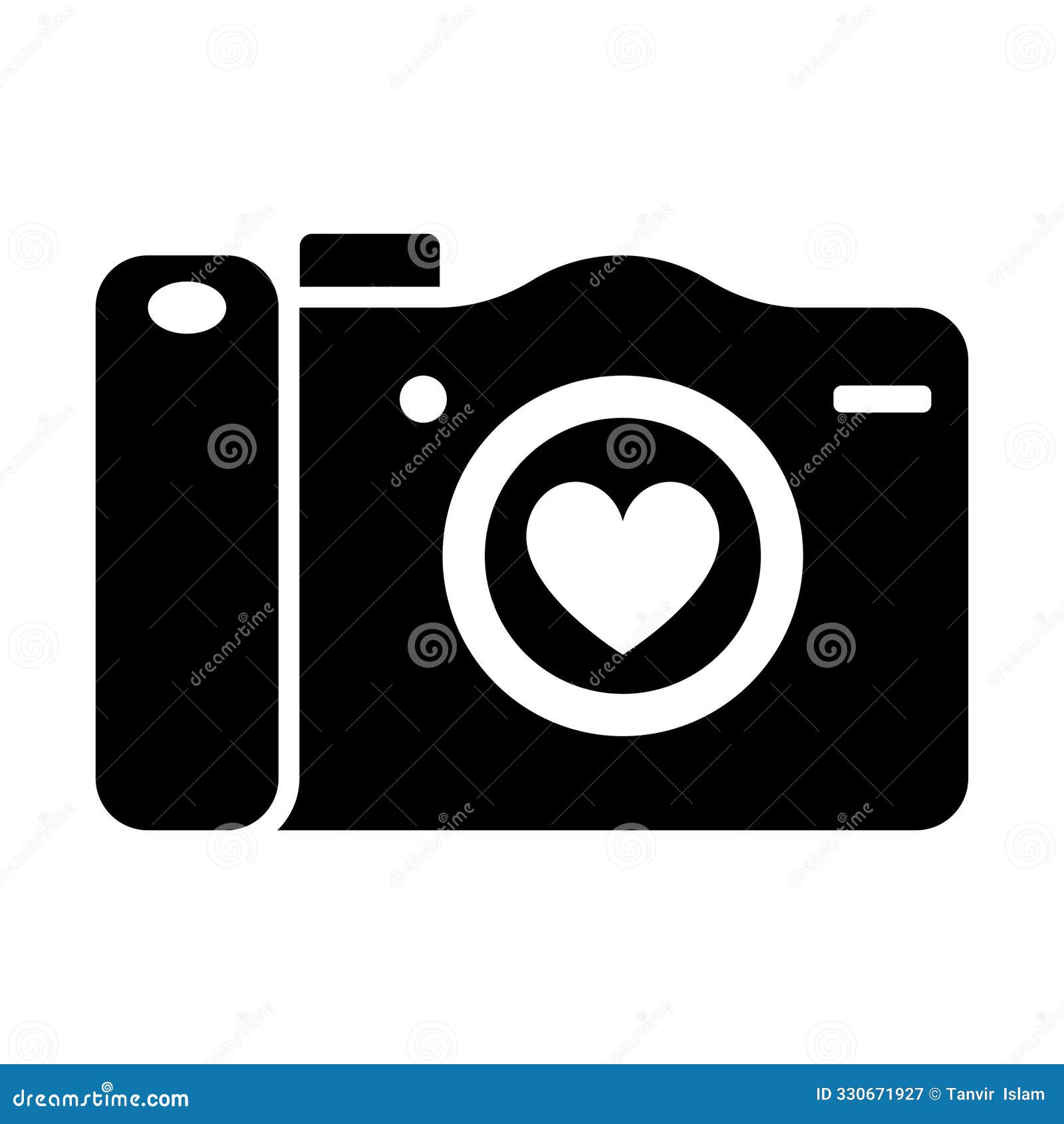 Camera Love Icon stock illustration. Illustration of meticulously ...