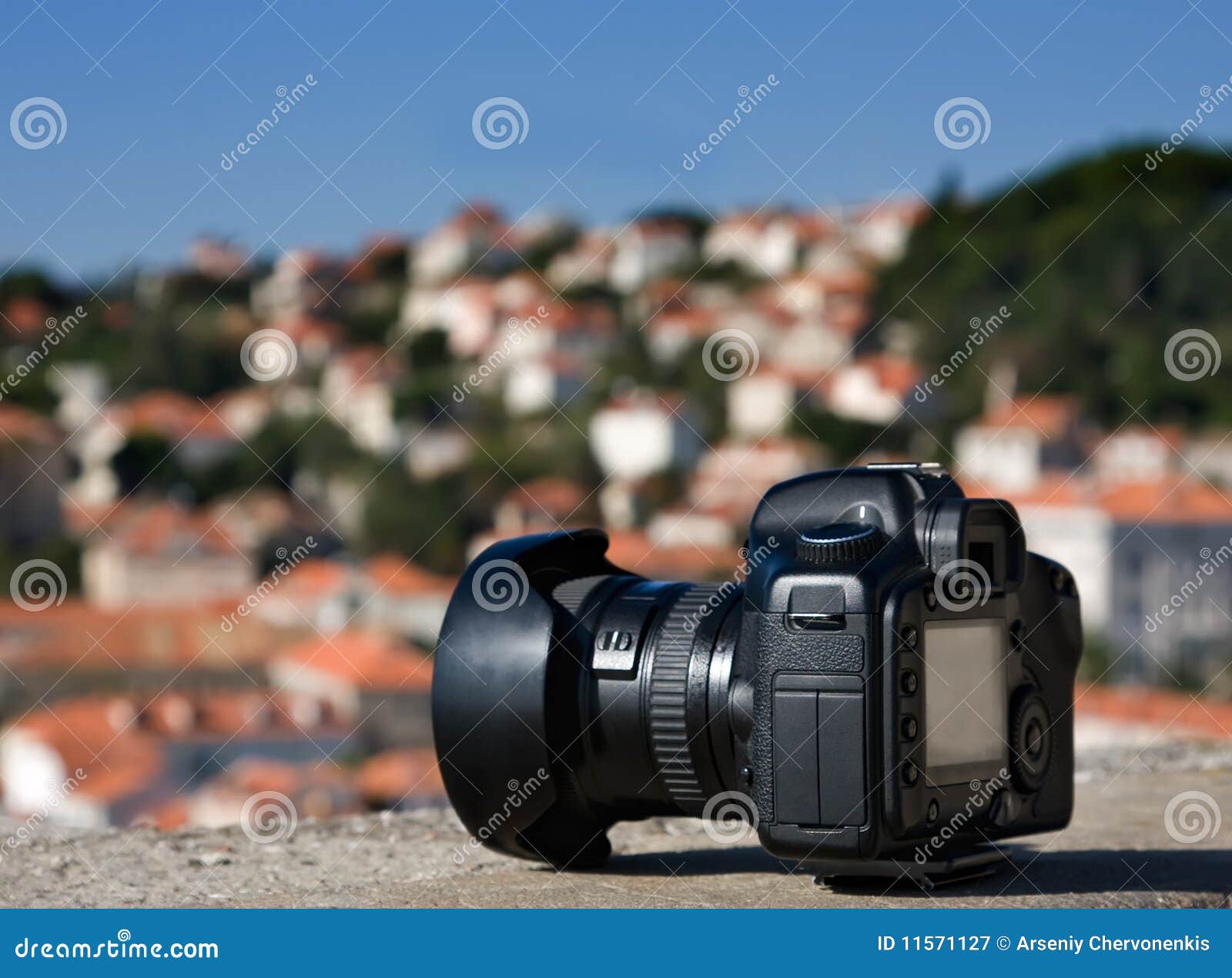 Camera with Low Depth of Field Stock Image - Image of telephoto ...