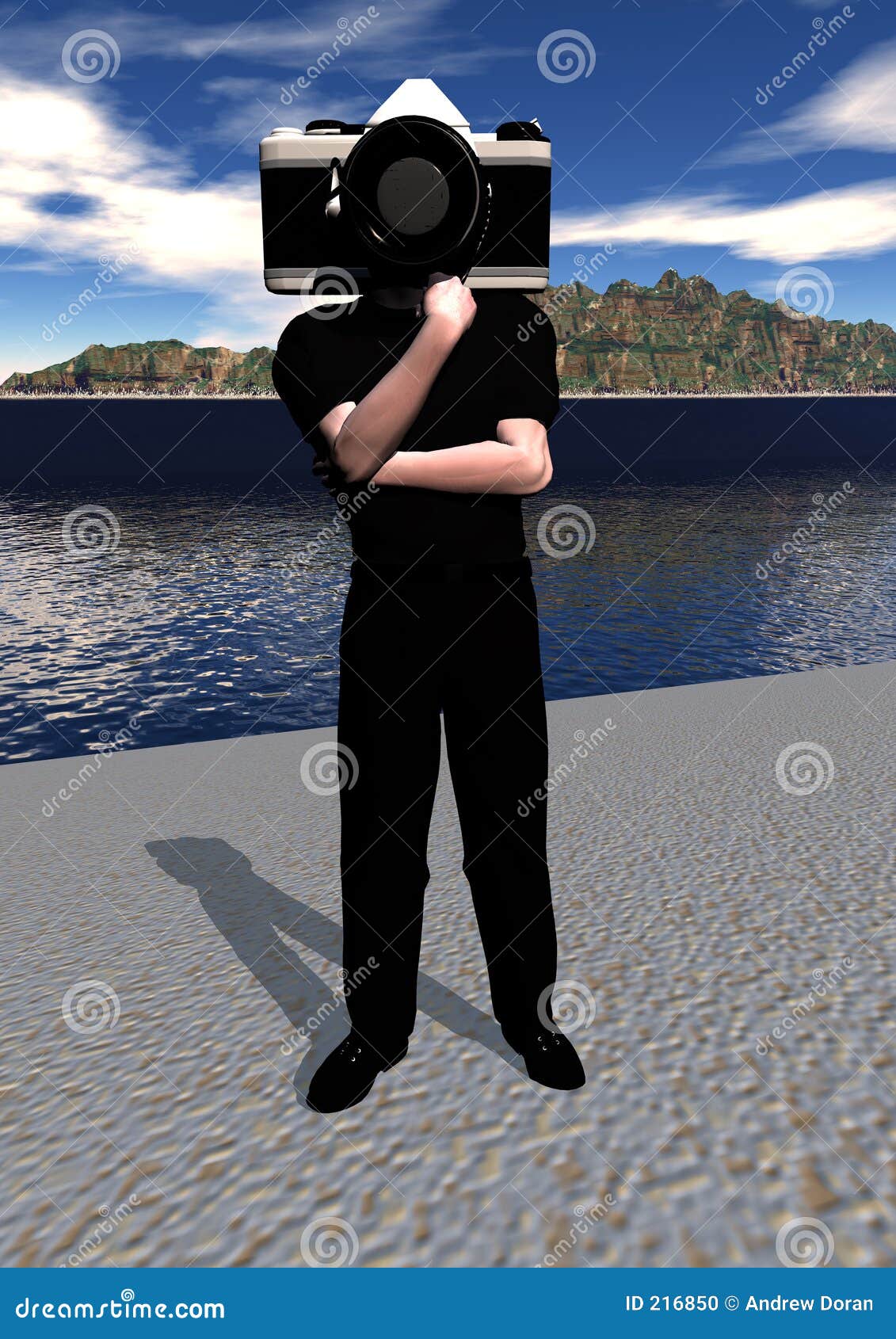 Camera Man stock illustration. Illustration of photograph - 216850