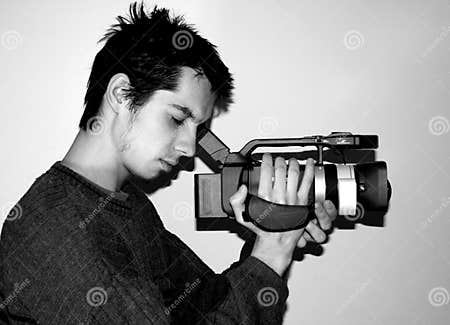 Camera man stock photo. Image of cameraman, produced, survey - 4619924