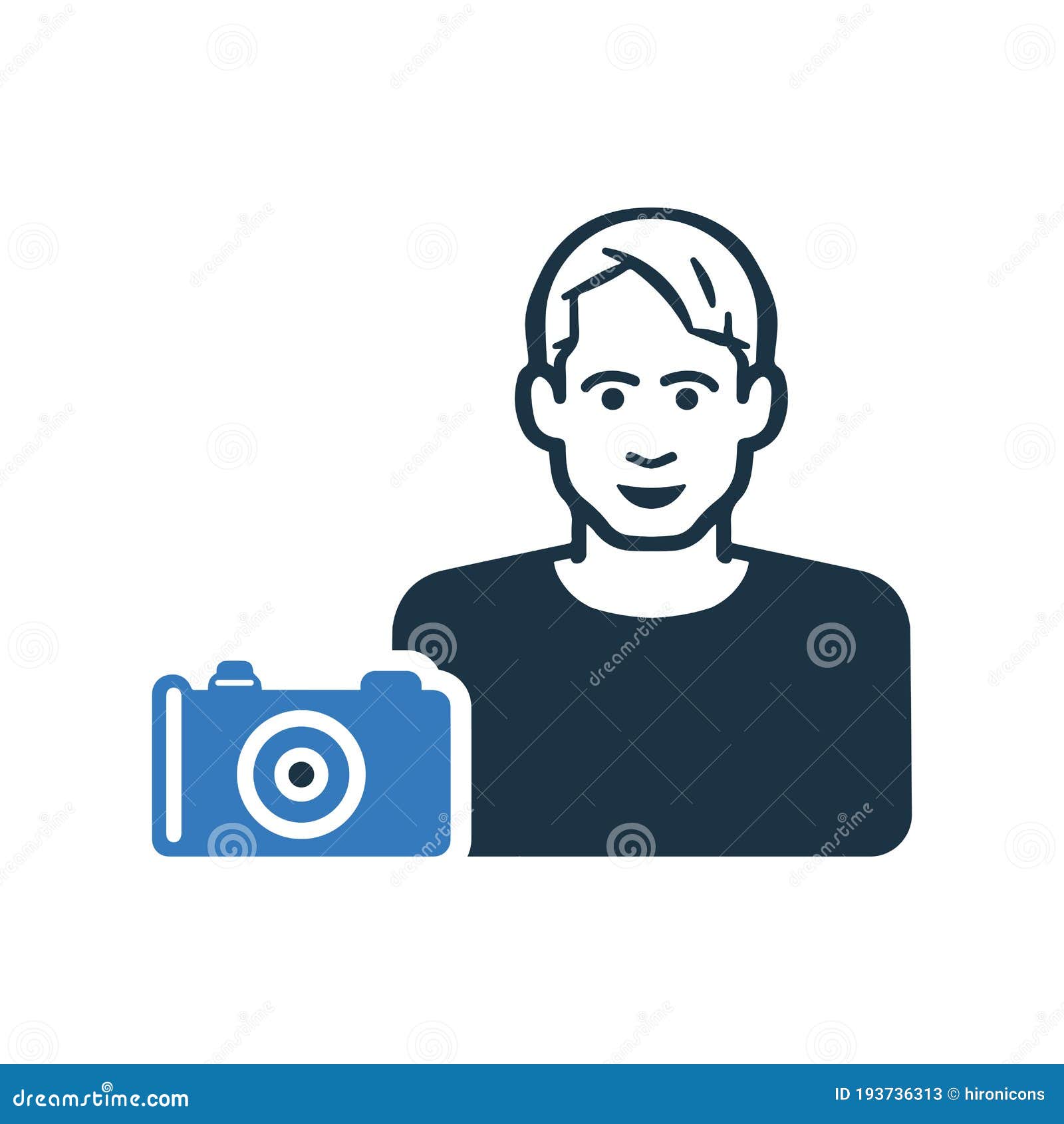 Camera Man, Photographer Icon Design Stock Illustration - Illustration ...
