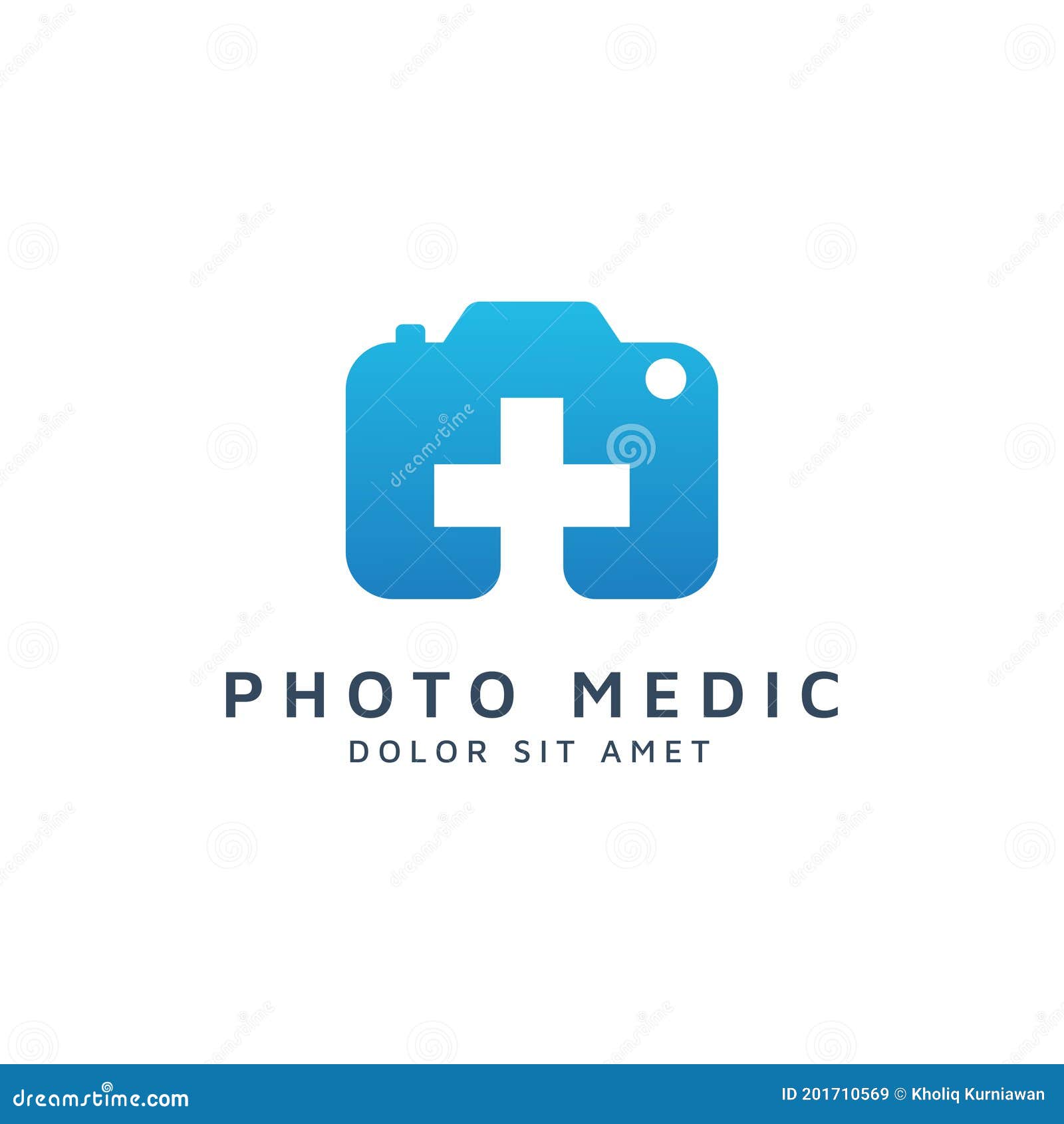 Camera and Medical Negative Space Logo Design Stock Vector ...