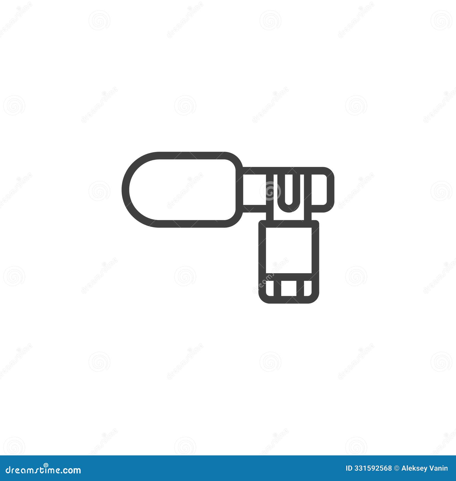 Camera Microphone Icon Of 3 Types Color, Black And White, Outline ...