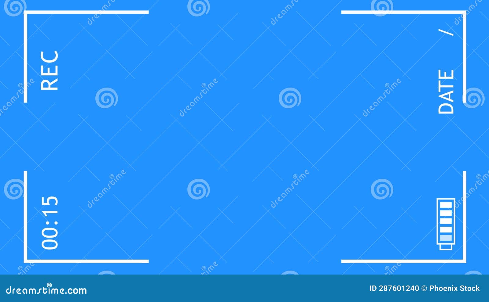 Camera Mobile Recording Screen Overlay Animation with Chroma Key. Stock ...