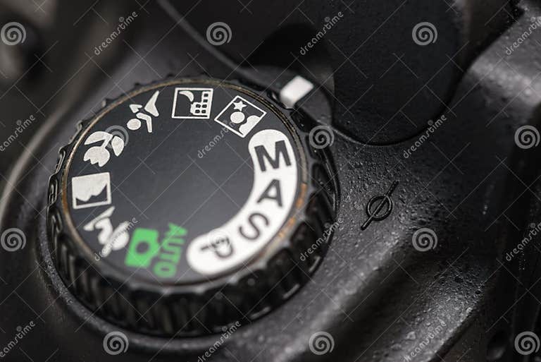 Camera mode dial stock photo. Image of automatic, manual - 59348034