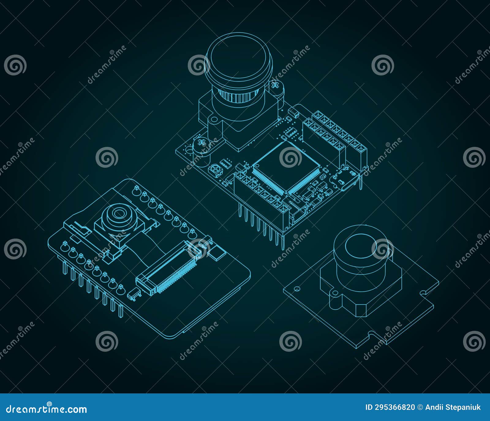 Camera modules drawings stock vector. Illustration of smartphone ...
