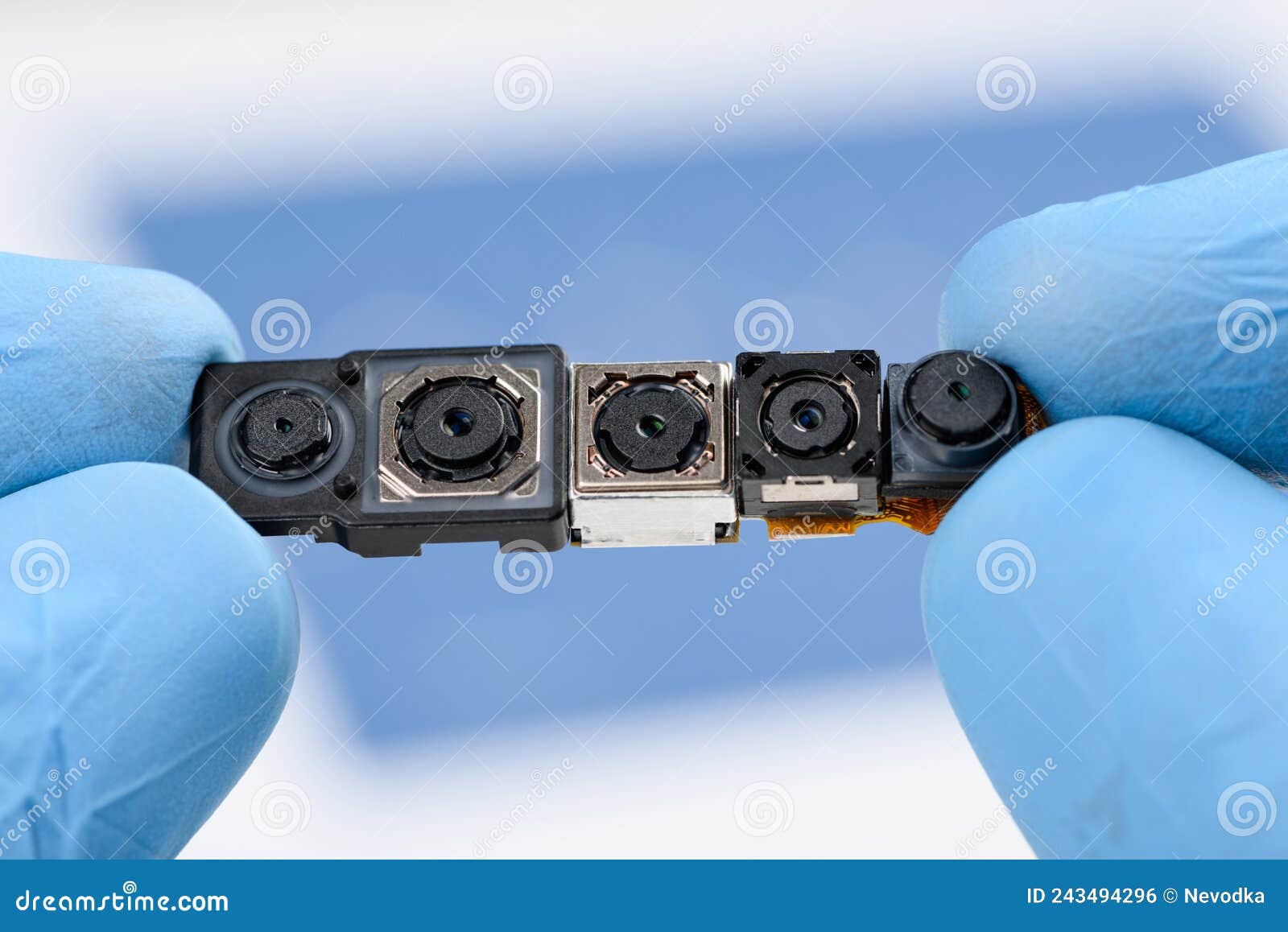 Camera Modules in Scientist Hands. Different Sensor and Technology ...