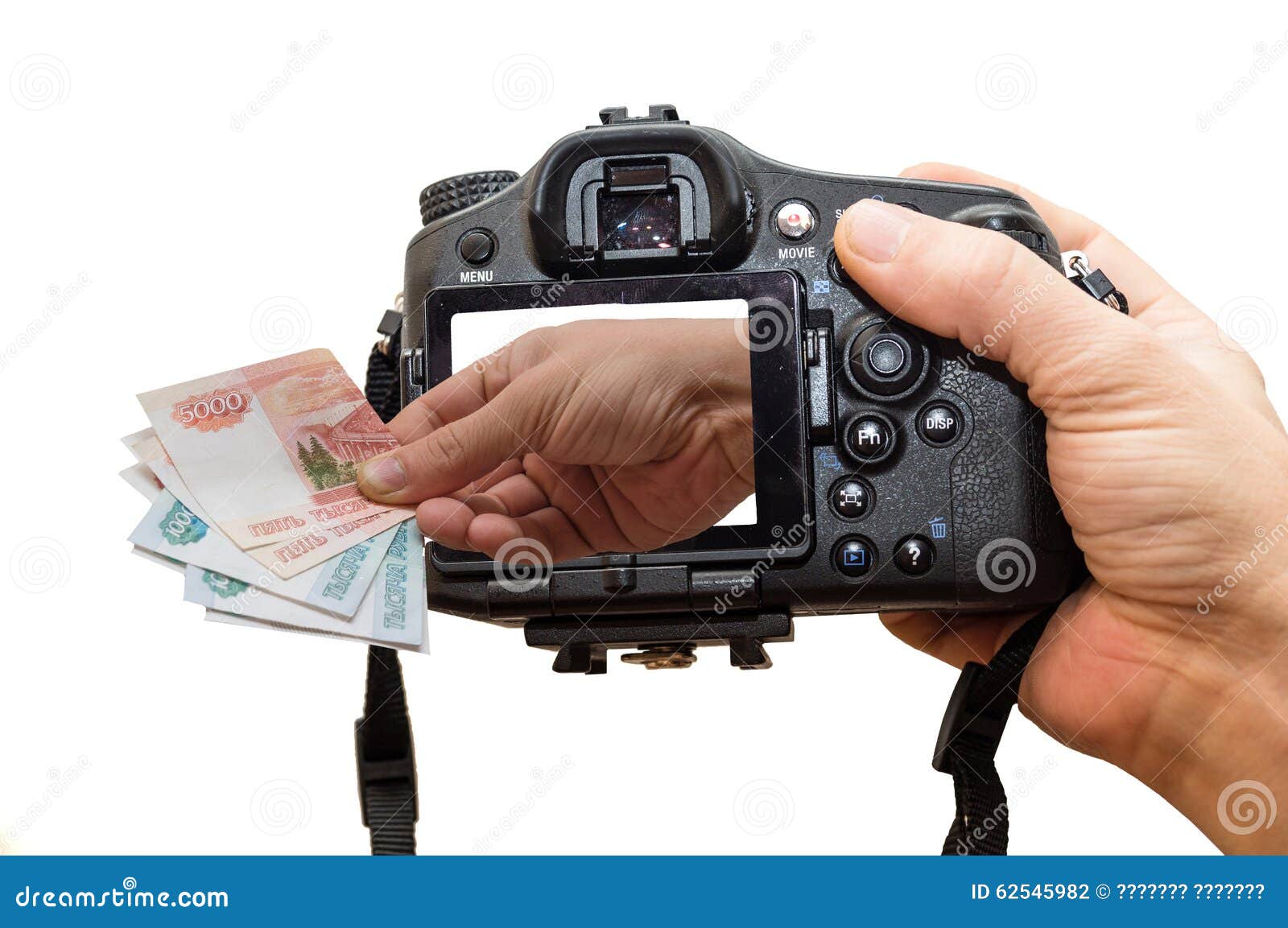 Camera and money stock photo. Image of paper, budget - 62545982