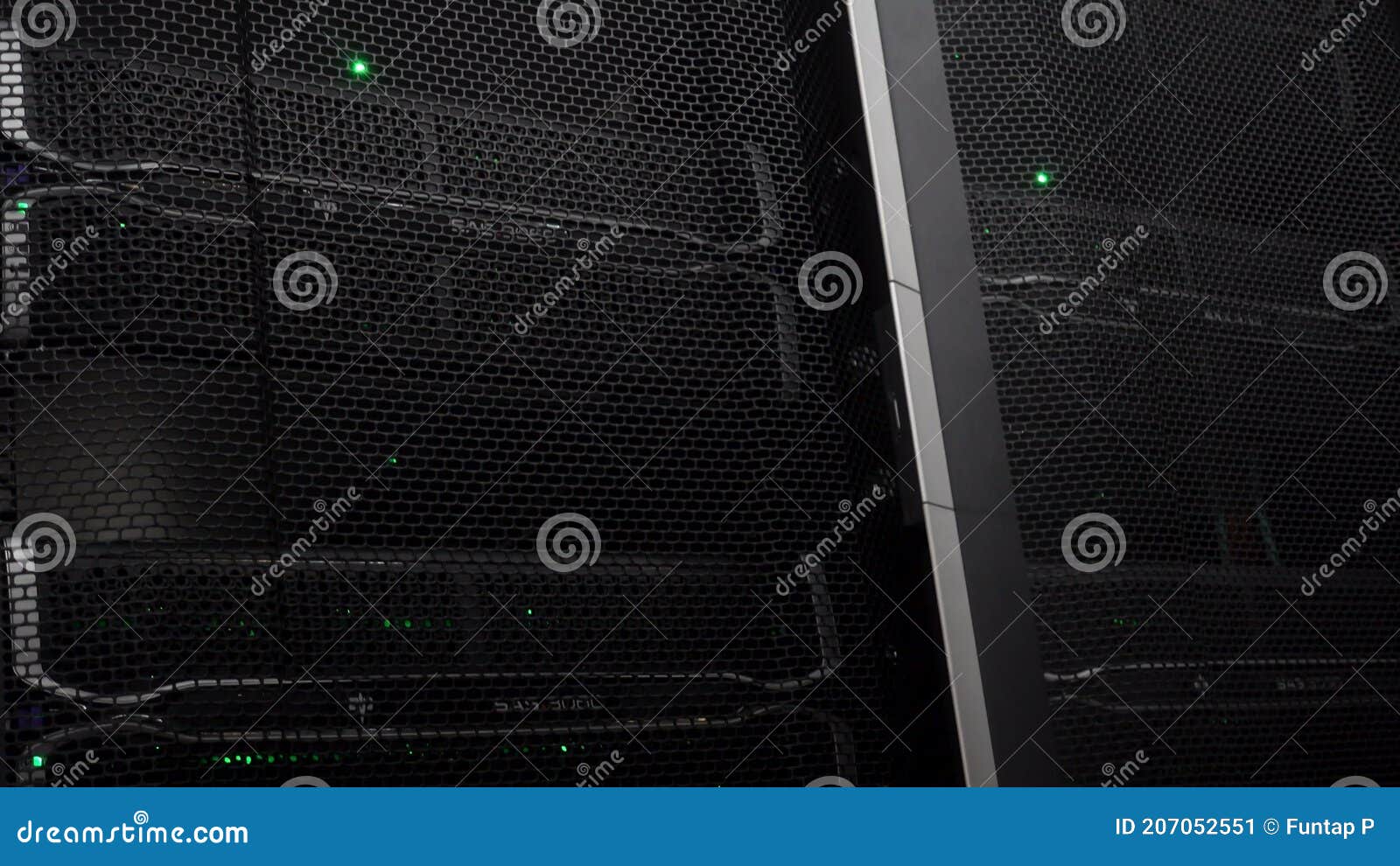 Camera Motion Big Working Data Center with Server Racks. Stock Video ...
