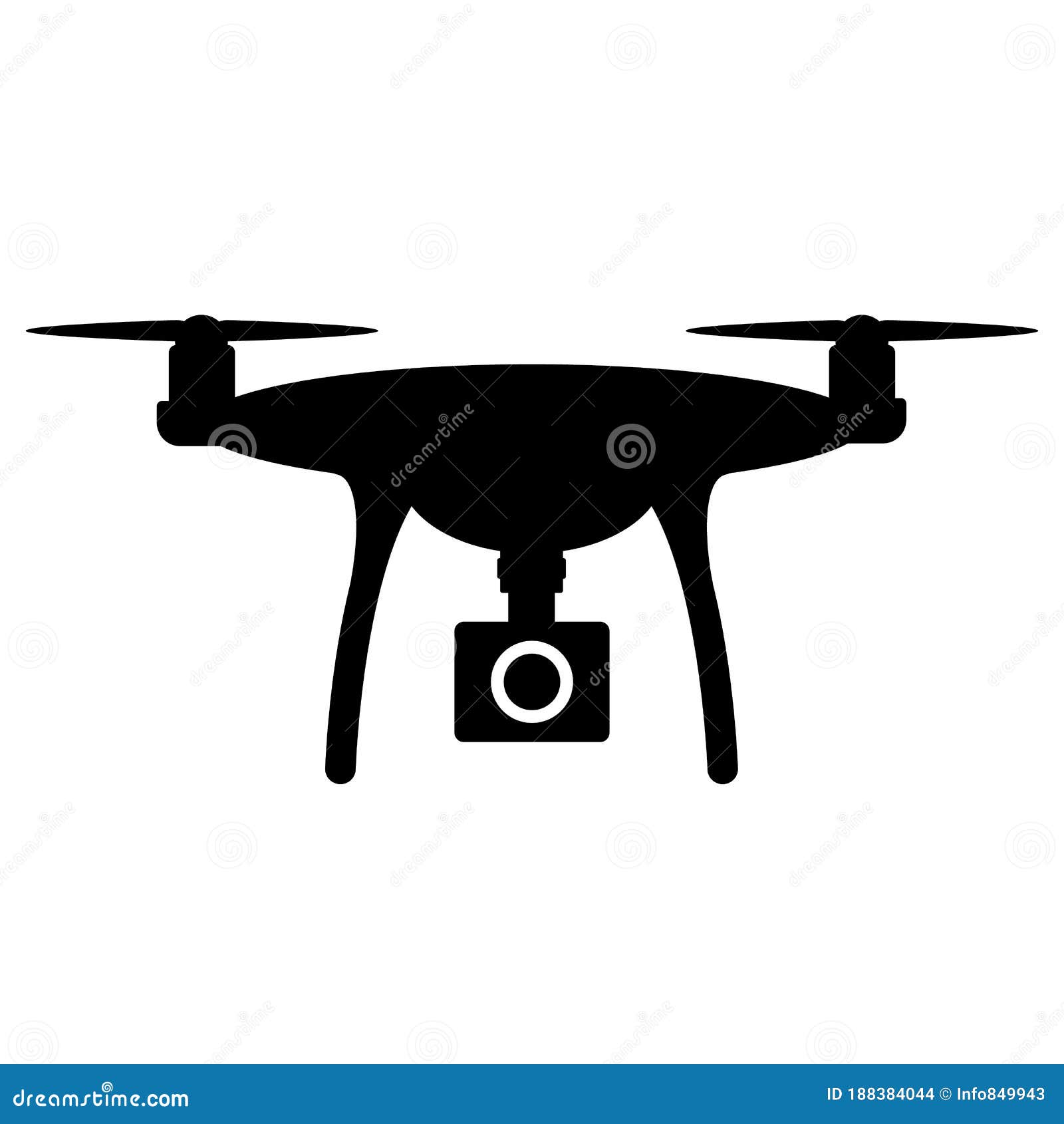 Drone Silhouette Cartoon Vector | CartoonDealer.com #96351679