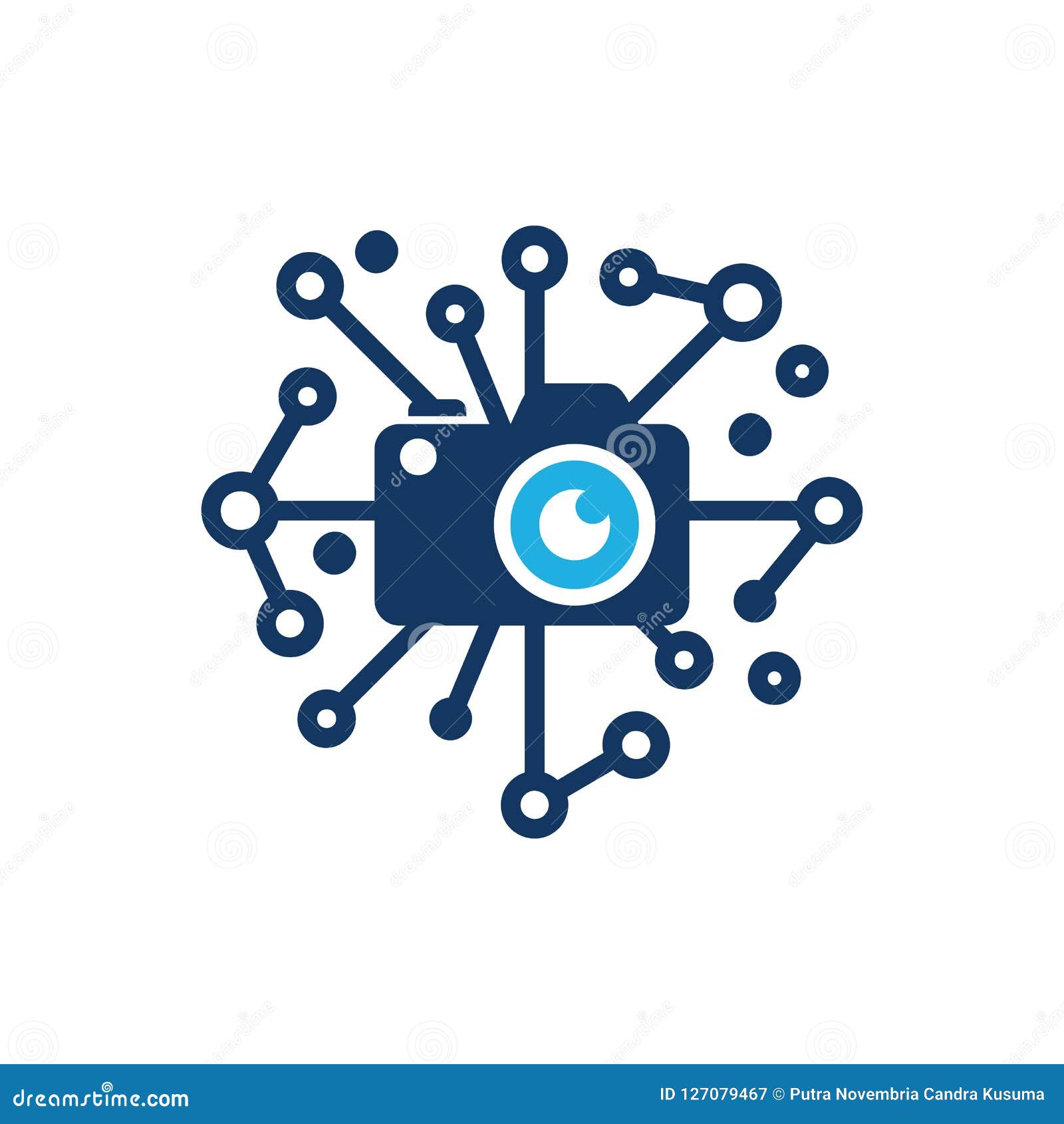 Camera Network Logo Icon Design Stock Vector - Illustration of digital ...