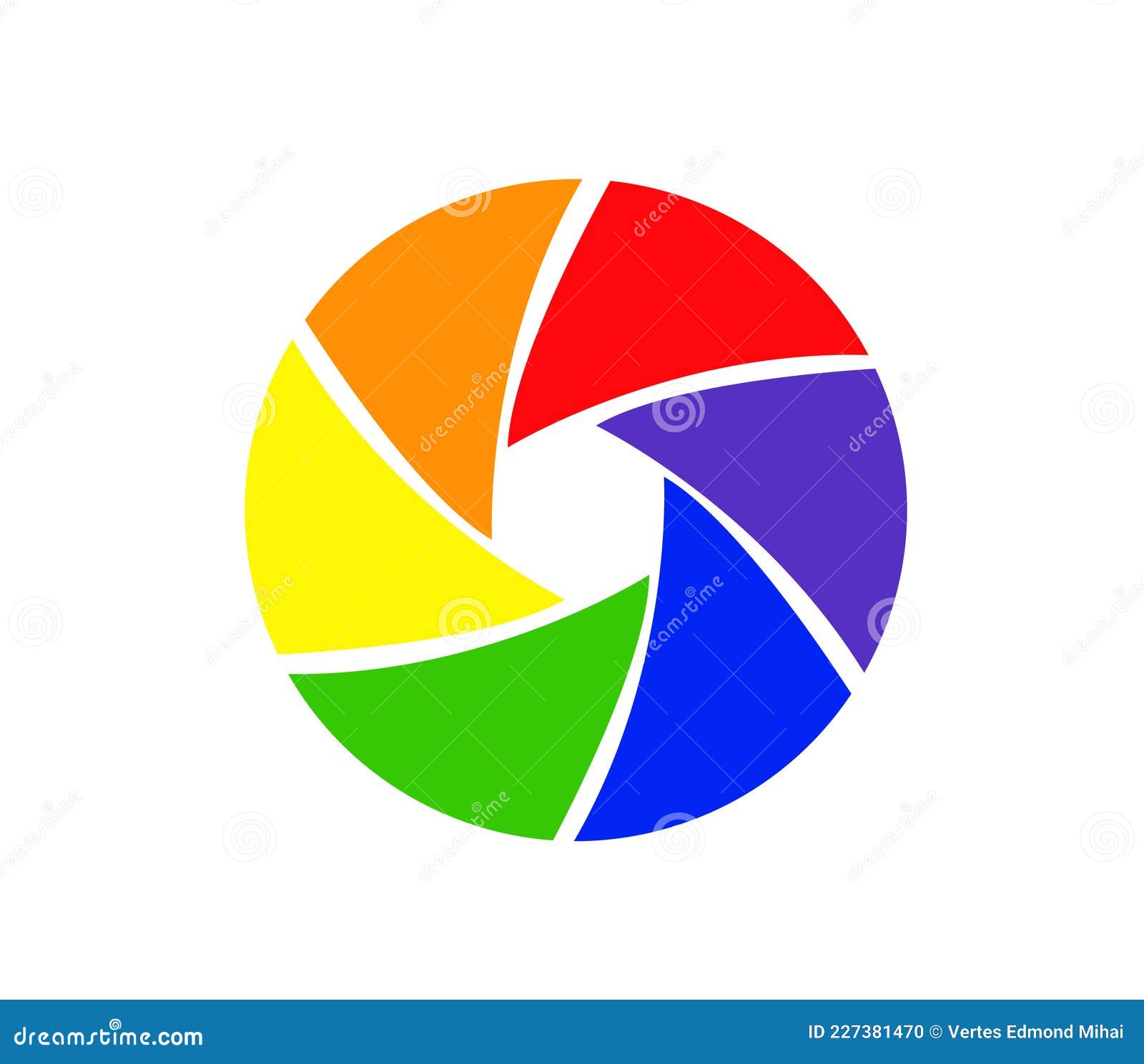 Camera Objective Icon On Transparent. Lens Diafragma Sign. Flat Style ...